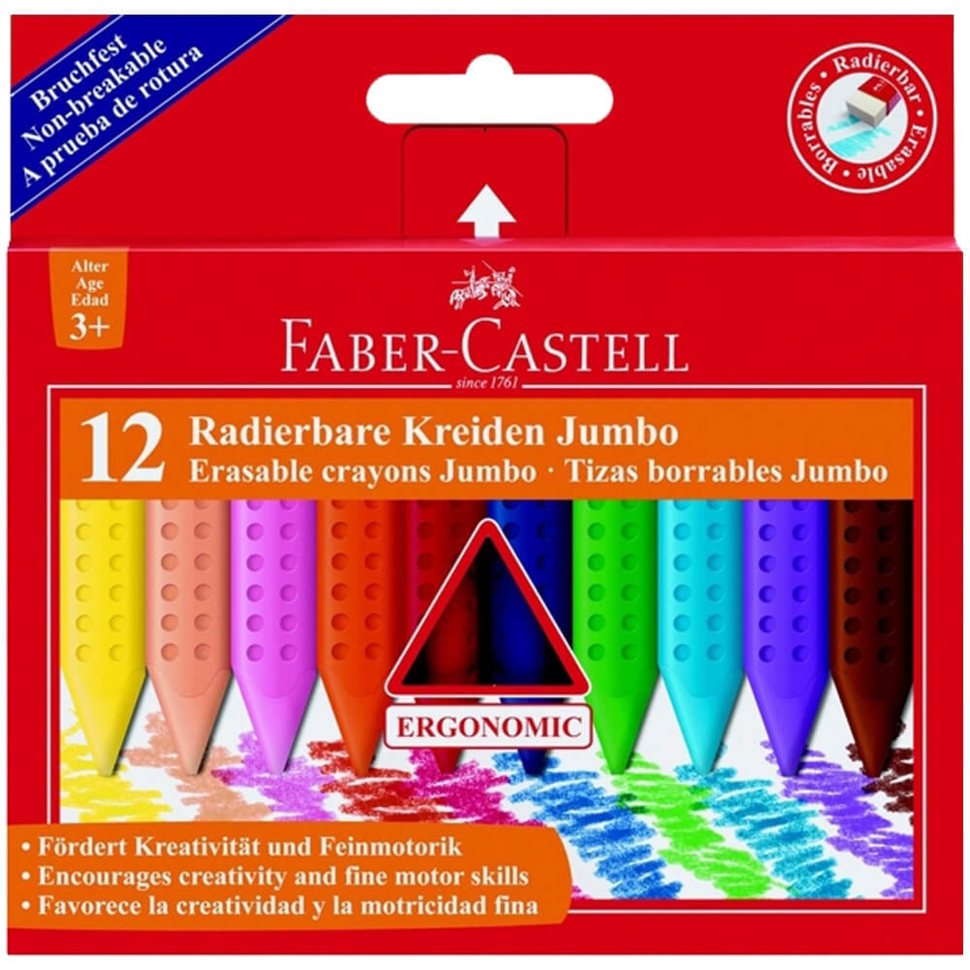 Creioane colorate FABER-CASTELL Jumbo Grip - Office Direct