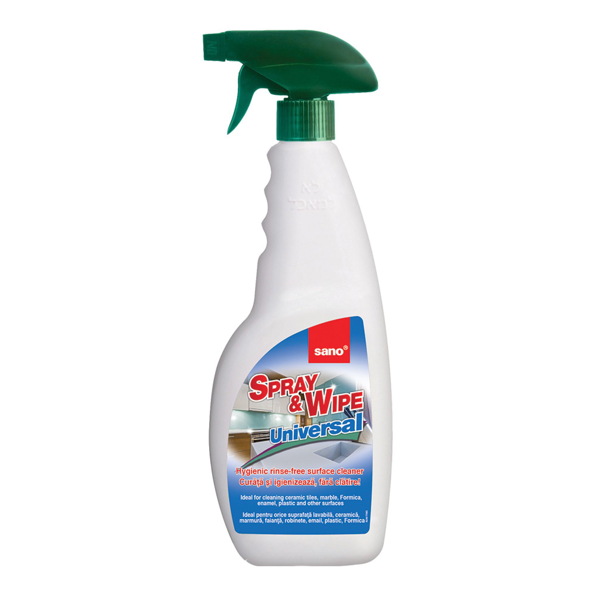 Solutie universala de curatat SANO Spray & Wipe| Office Direct