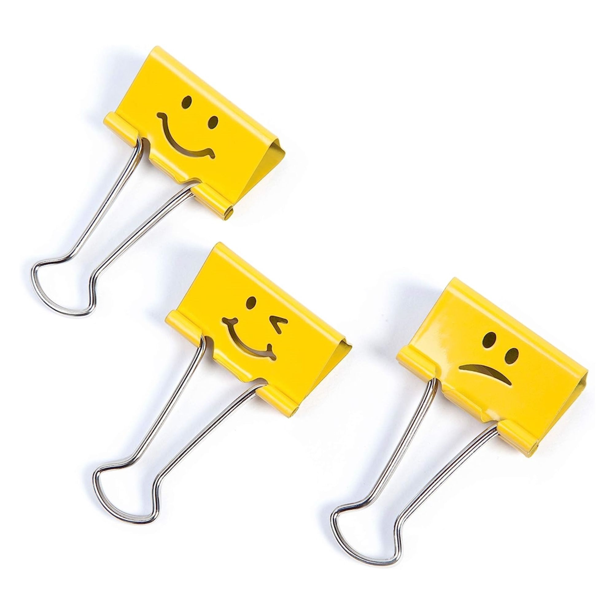 Clips color 32 mm, 20 buc/cutie, RAPESCO Emoji's
