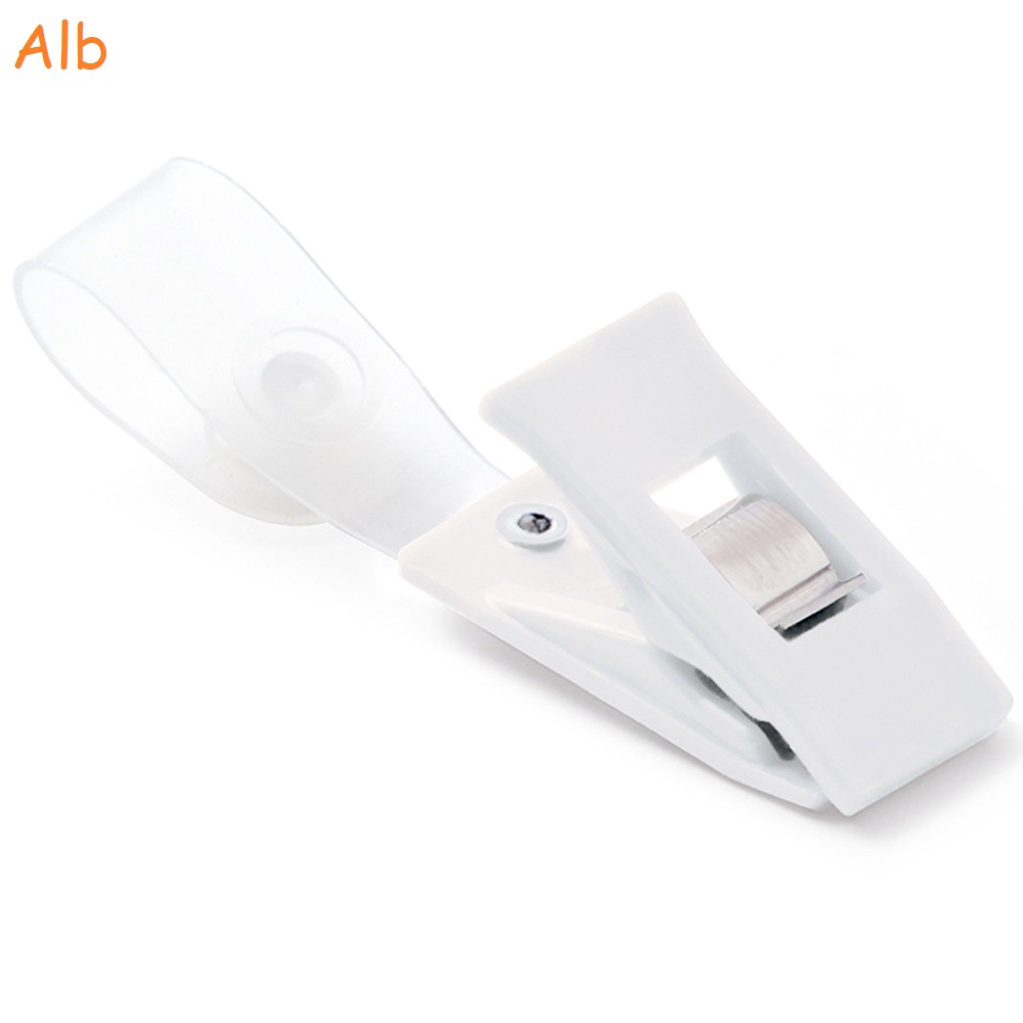 Clipsuri plastic pentru ecusoane, model american, 100 buc/set | Office ...