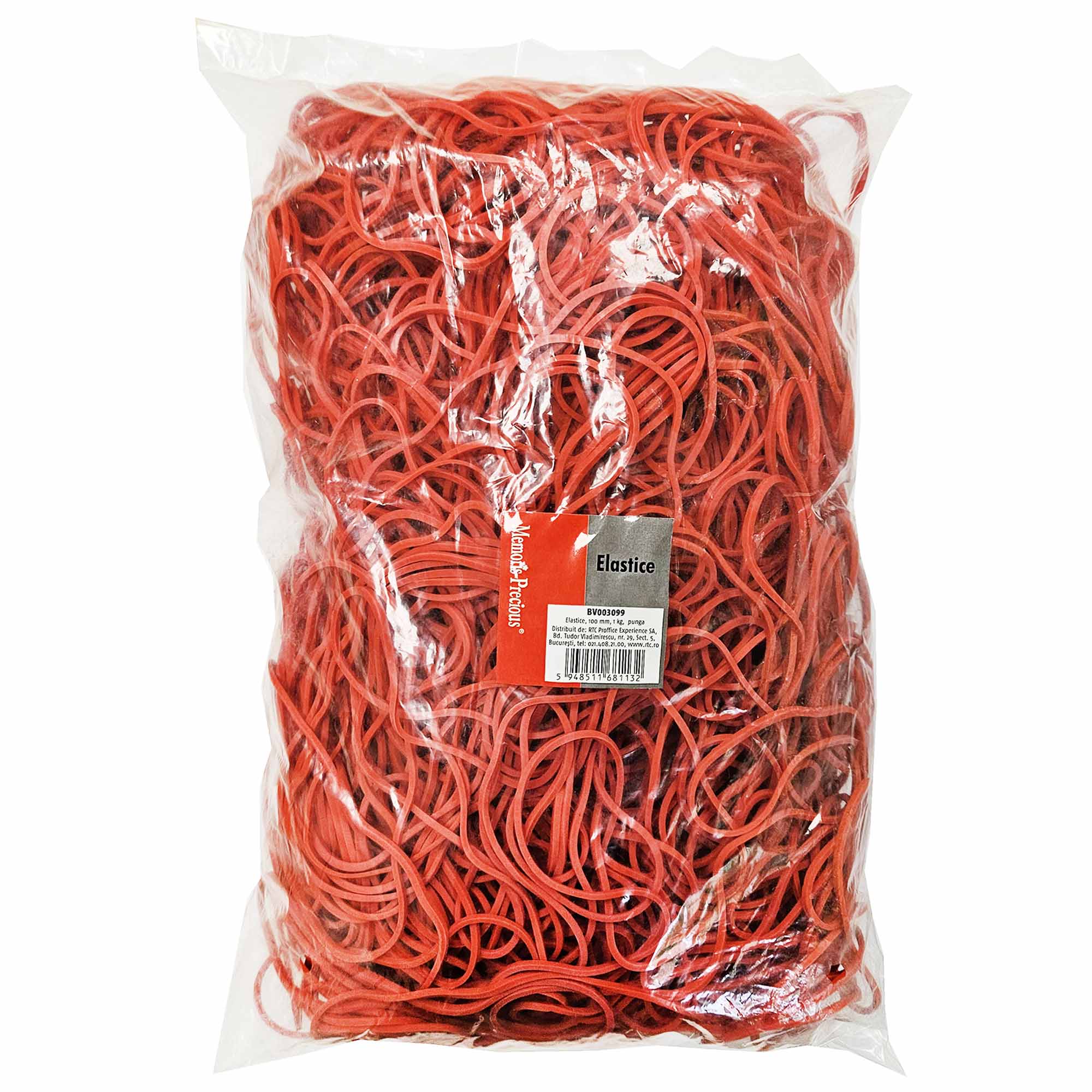 Elastice pentru bani, 100 x 1,5 mm, 1000 g/punga, MEMORIS-PRECIOUS
