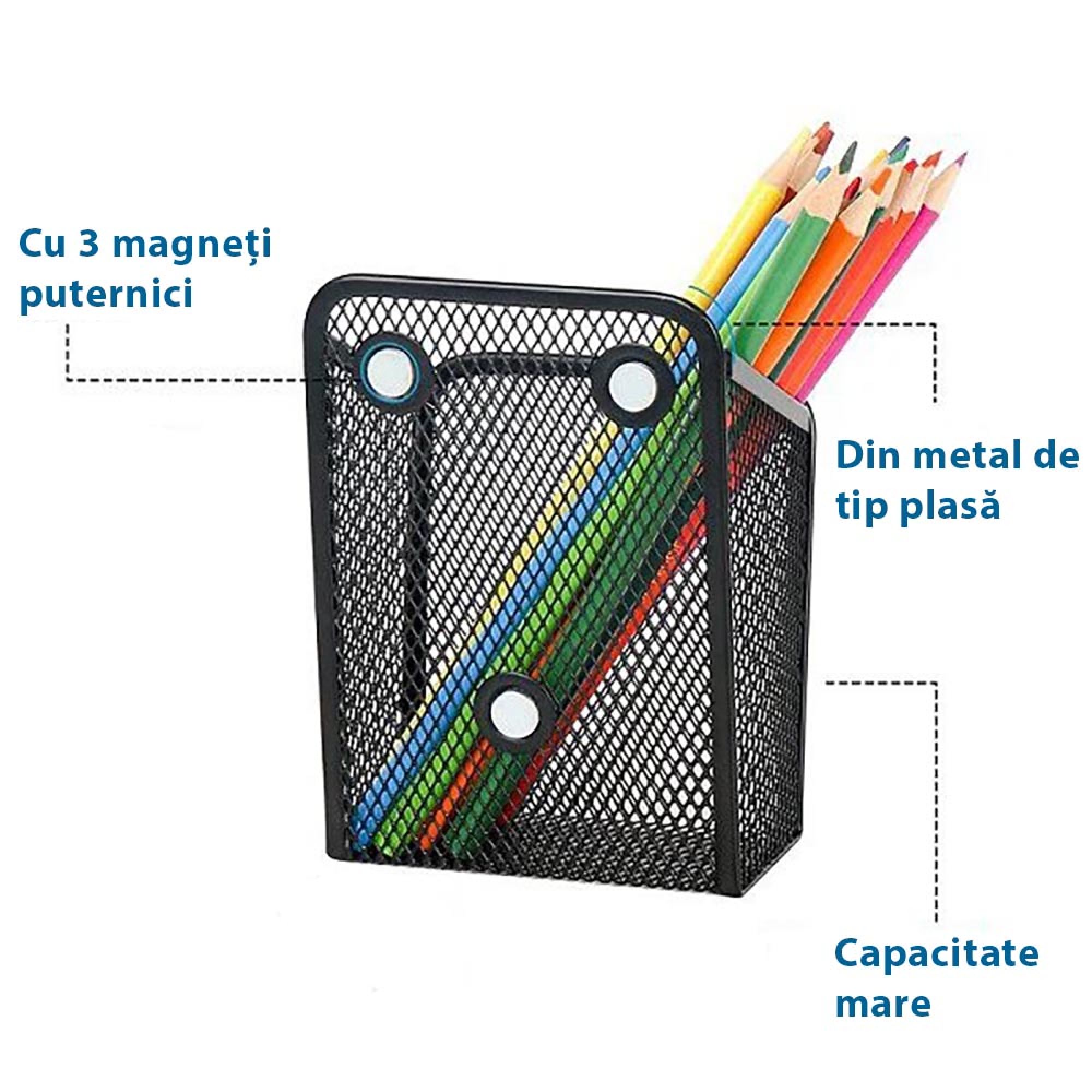 Suport instrumente de scris, magnetic, Mesh | Office Direct