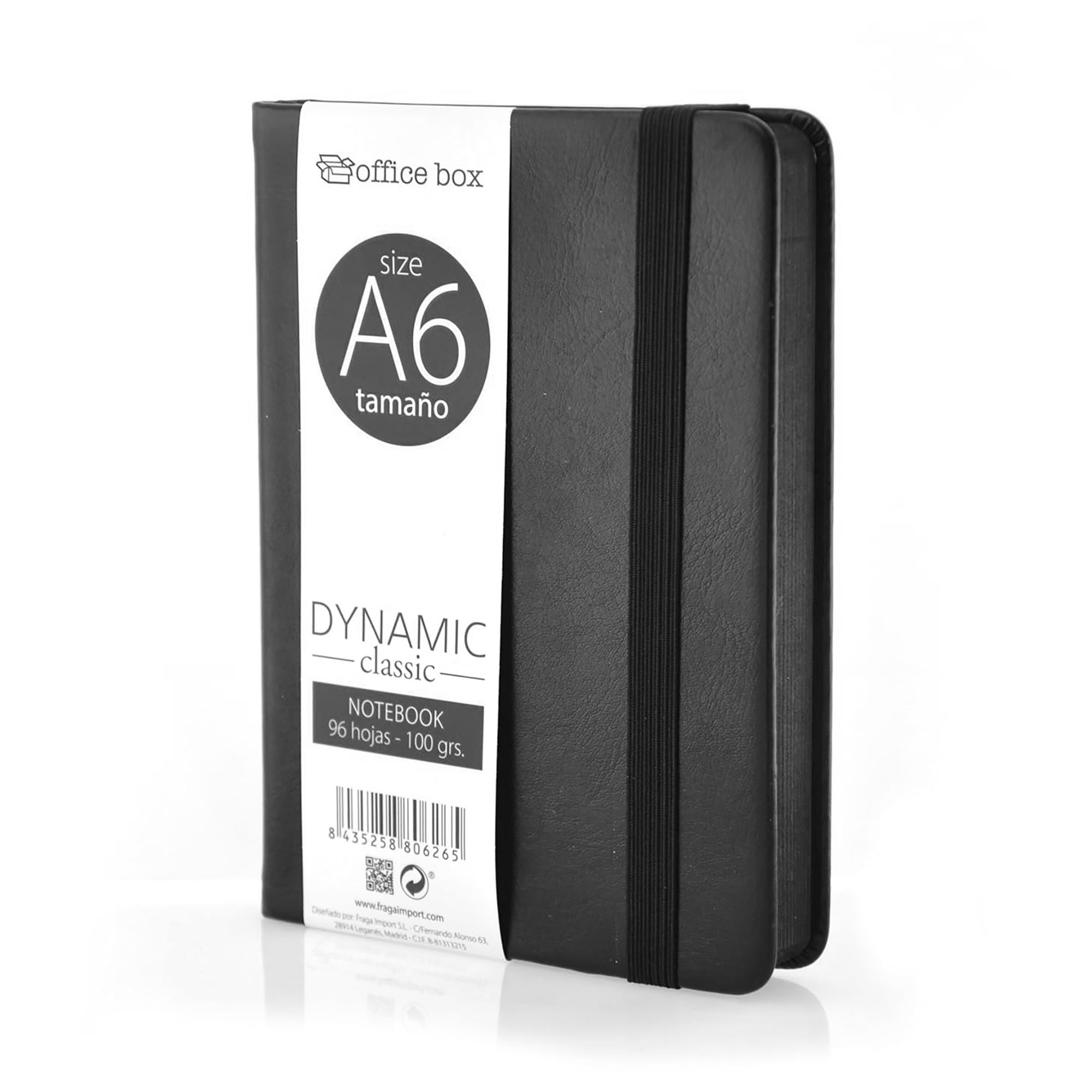 Carnet A6 cu elastic, 96 file, OFFICE BOX| Office Direct