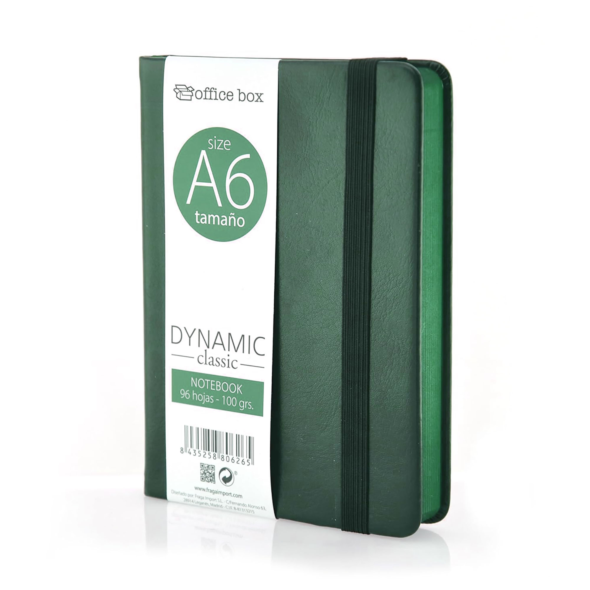 Carnet A6 cu elastic, 96 file, OFFICE BOX| Office Direct