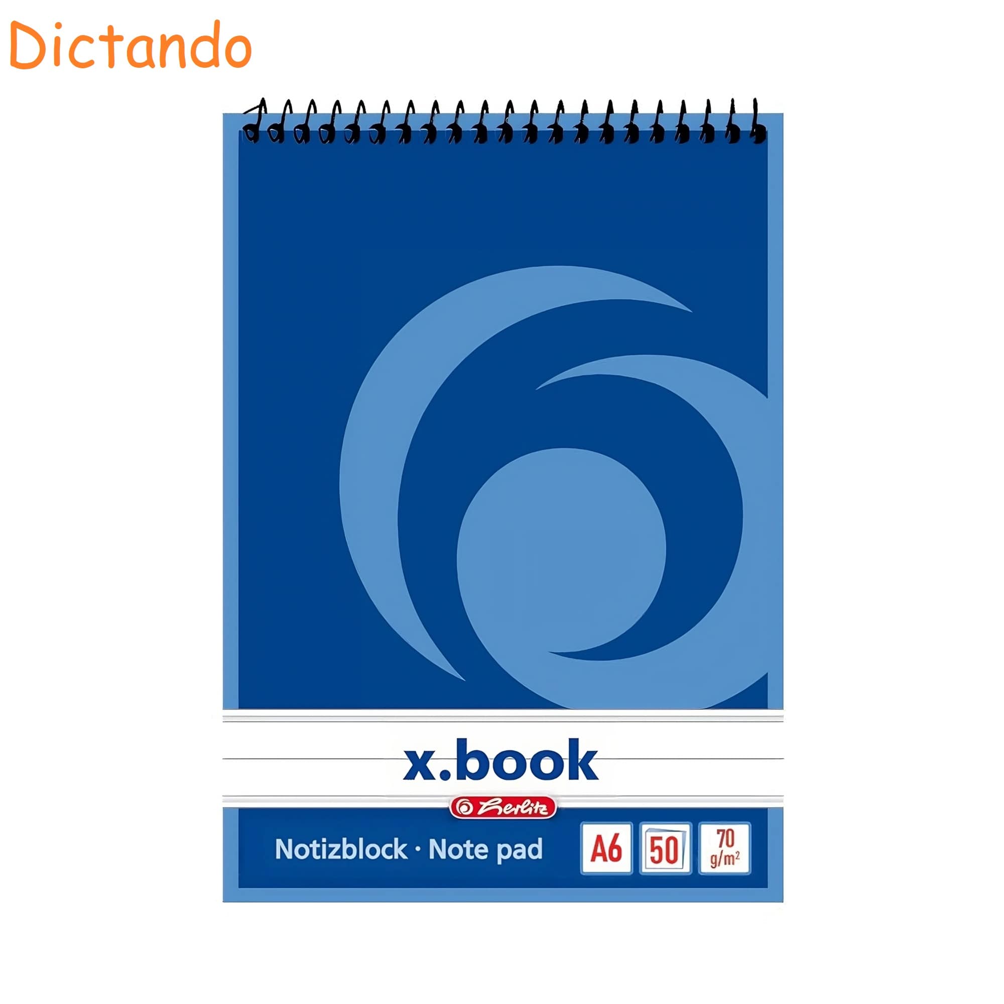 Carnetel cu spira A6 50 file HERLITZ X.Book