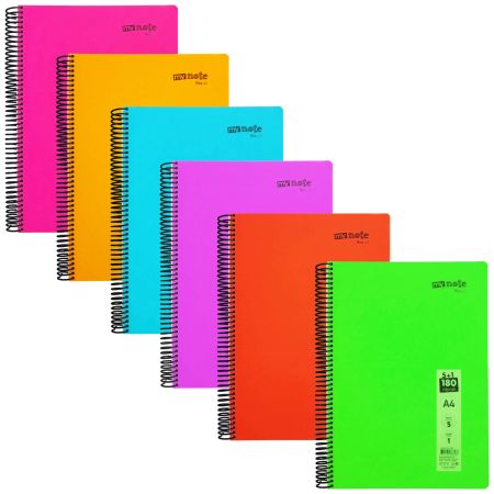 Caiet cu spirala A4, 180 file, 5 separatoare My Note Flex All | Office ...