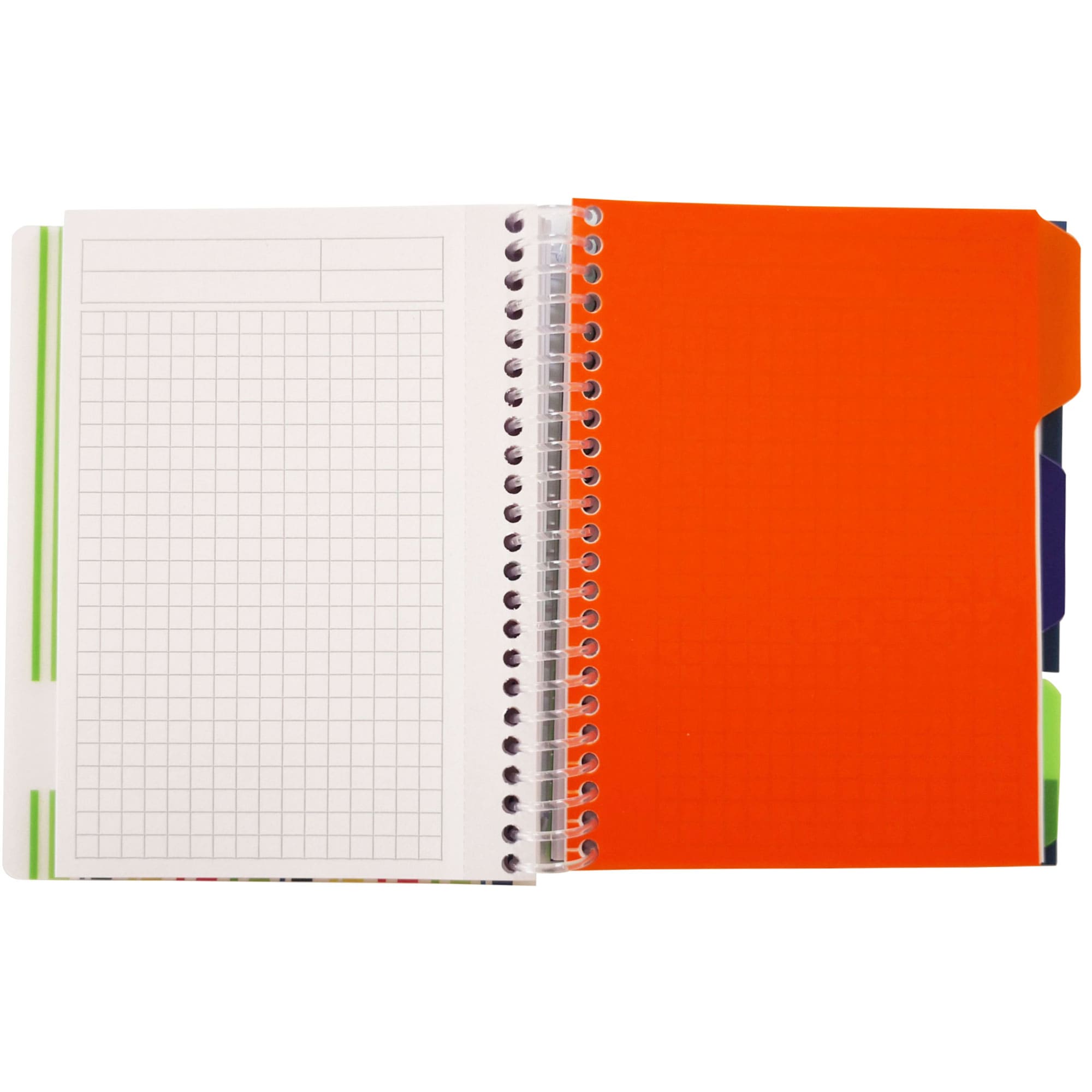 Caiet cu spirala si index, A6, 150 file, coperta plastic, NOTTE World ...