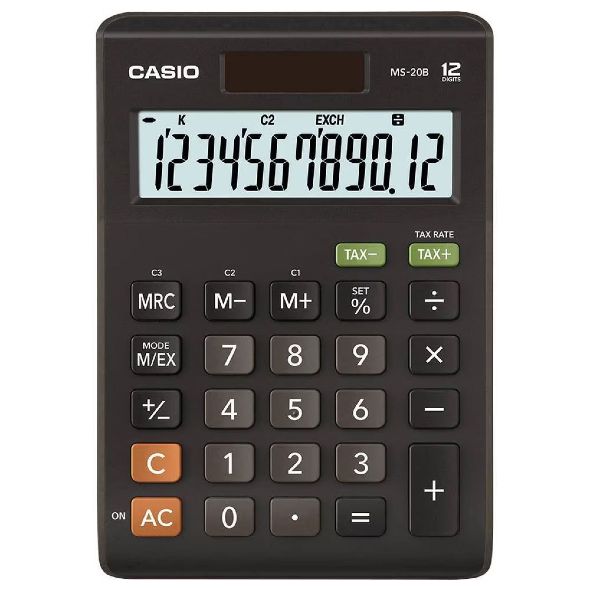 Calculator de birou cu 12 digiti CASIO MS-20B | Office Direct