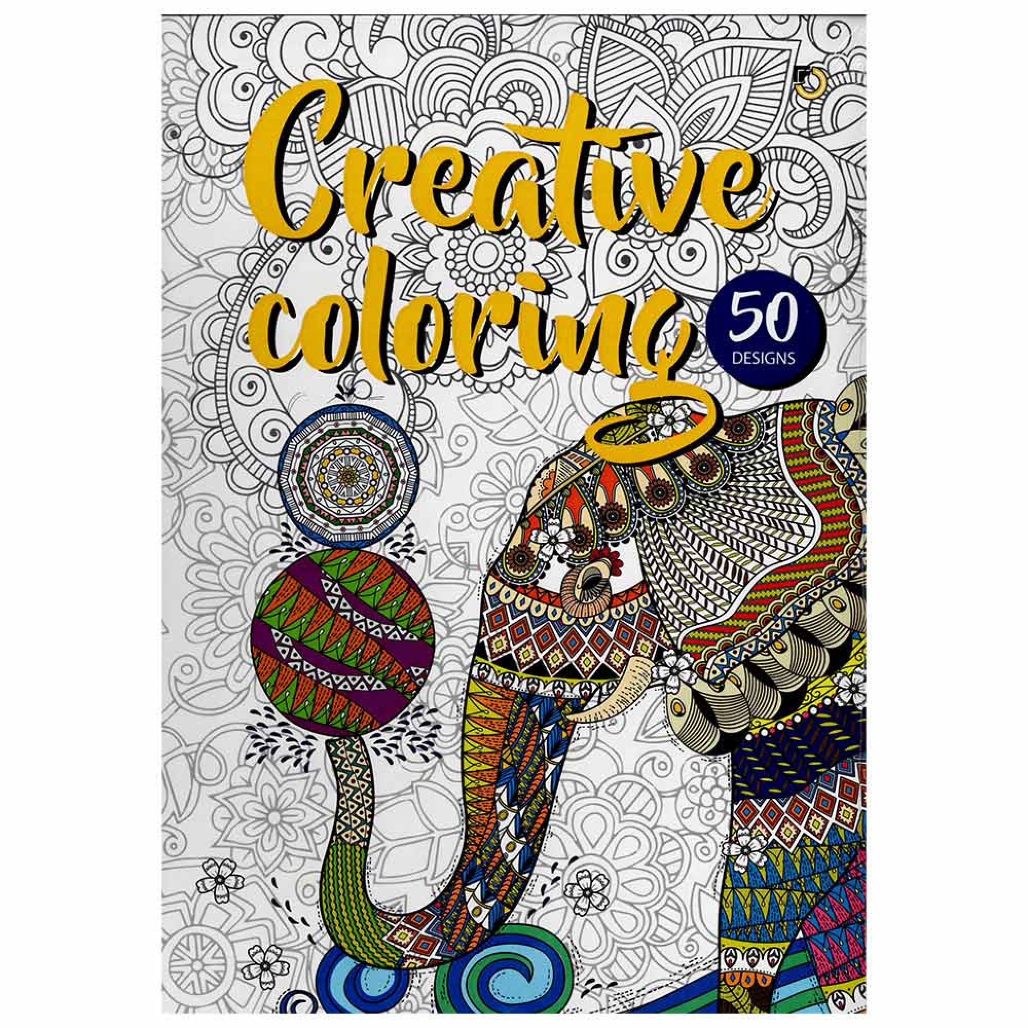 Carte de colorat A4, OPTIMUM Creative Coloring 1011, 50 motive| Office ...