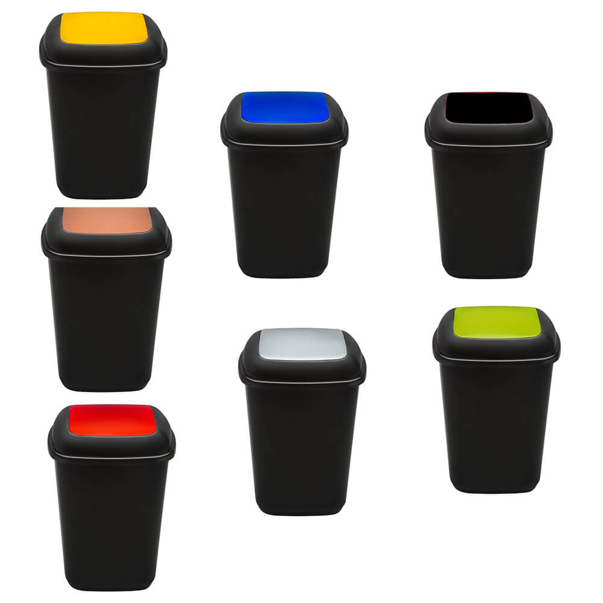 Cos colectare selectiva 45l PLAFOR Quatro - Office Direct