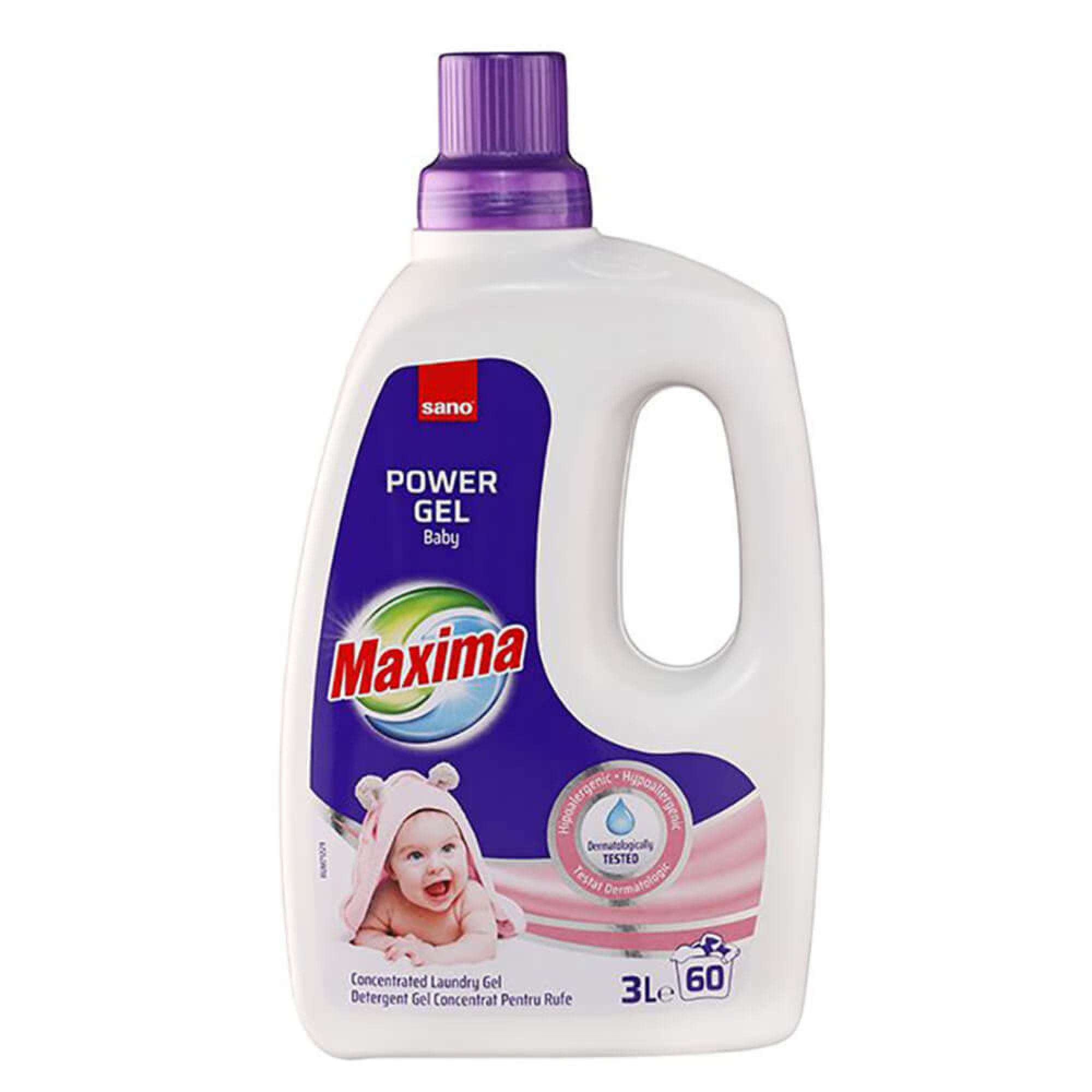 Detergent lichid haine copii SANO Maxima Power Gel Baby, 3 L | Office ...