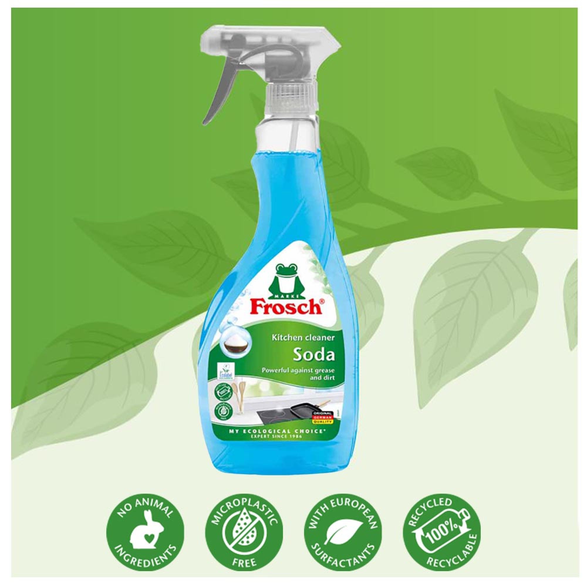 Detergent degresant bucatarie cu bicarbonat, FROSCH Soda, 500 ml ...