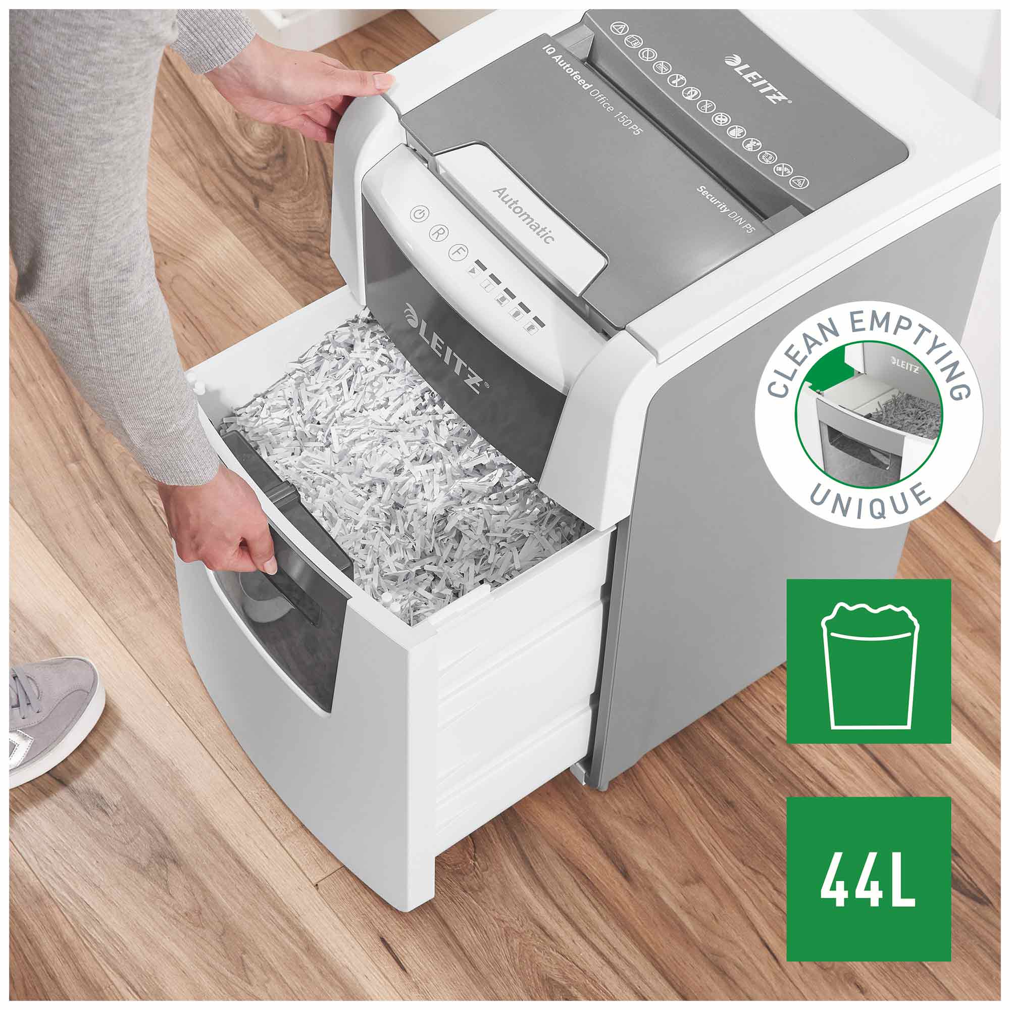 Distrugator automat hartie LEITZ IQ Autofeed Office 150 - Office Direct