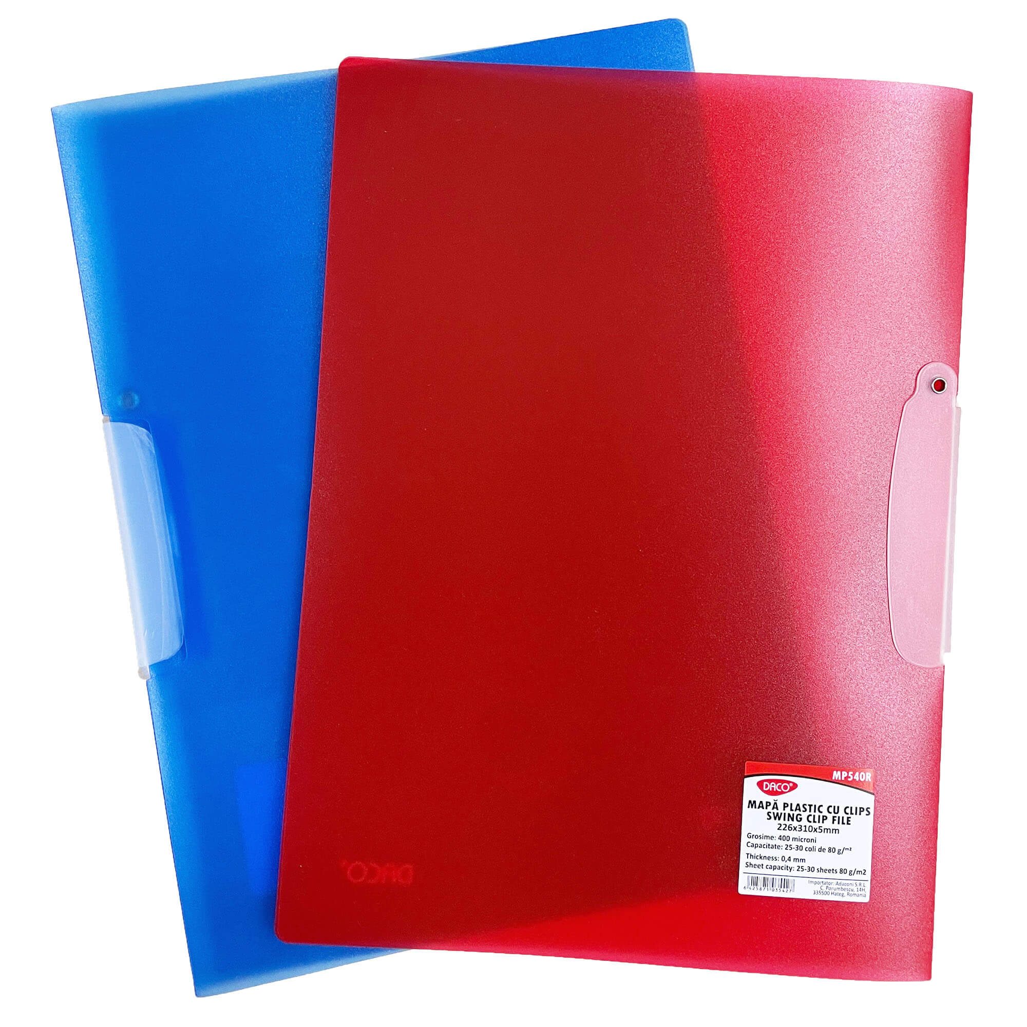Dosar plastic cu clema pivotanta DACO Swing Clip – Office Direct