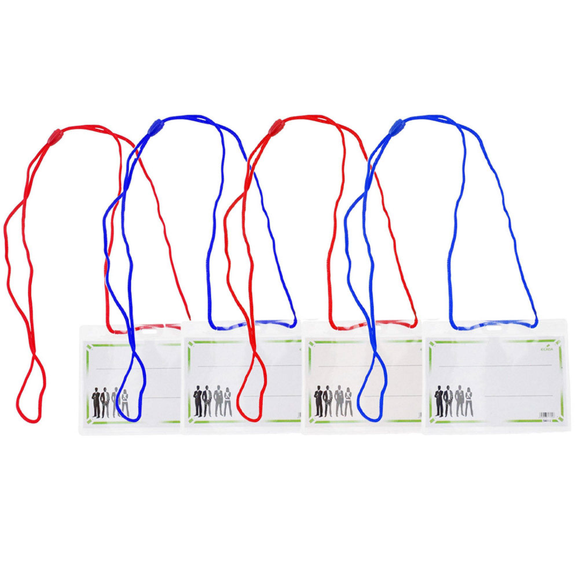 Ecuson orizontal cu snur 98x60 mm, 100 buc/set