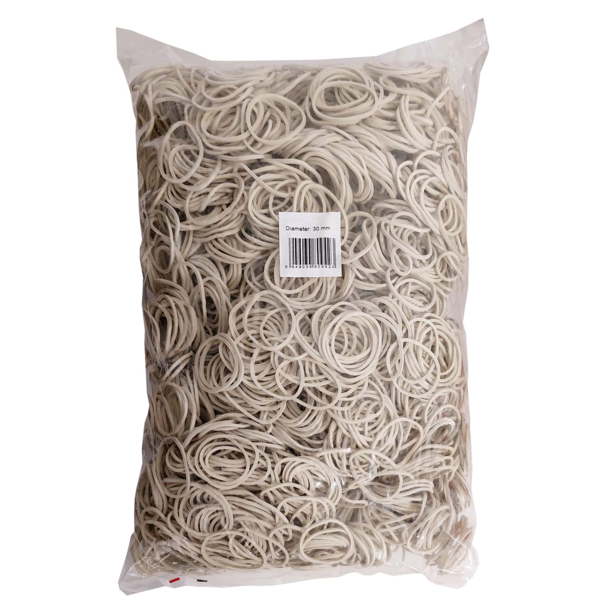 Elastice pentru bani, D 30, 1.5 mm x 1.5 mm, 1000 g/punga, OPTIMA