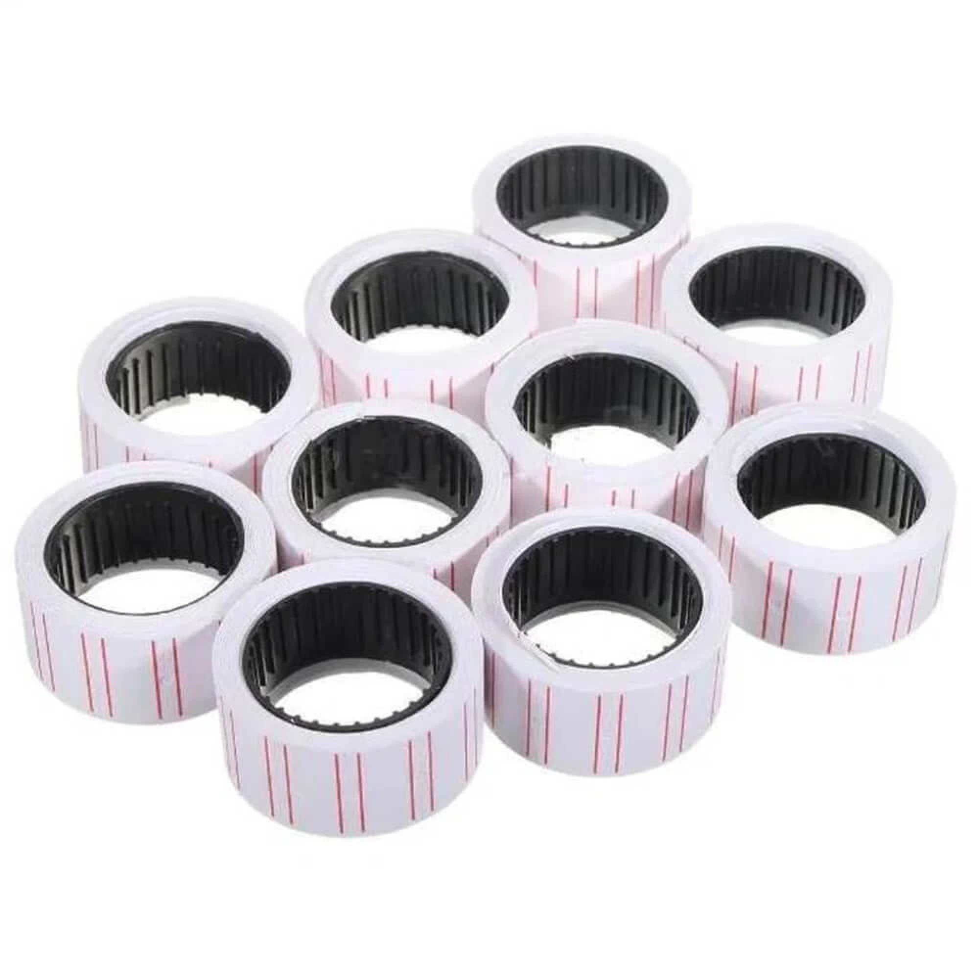 Etichete pret autocolante albe, 21x12 mm, 500 buc/rola, 10 role/set ...