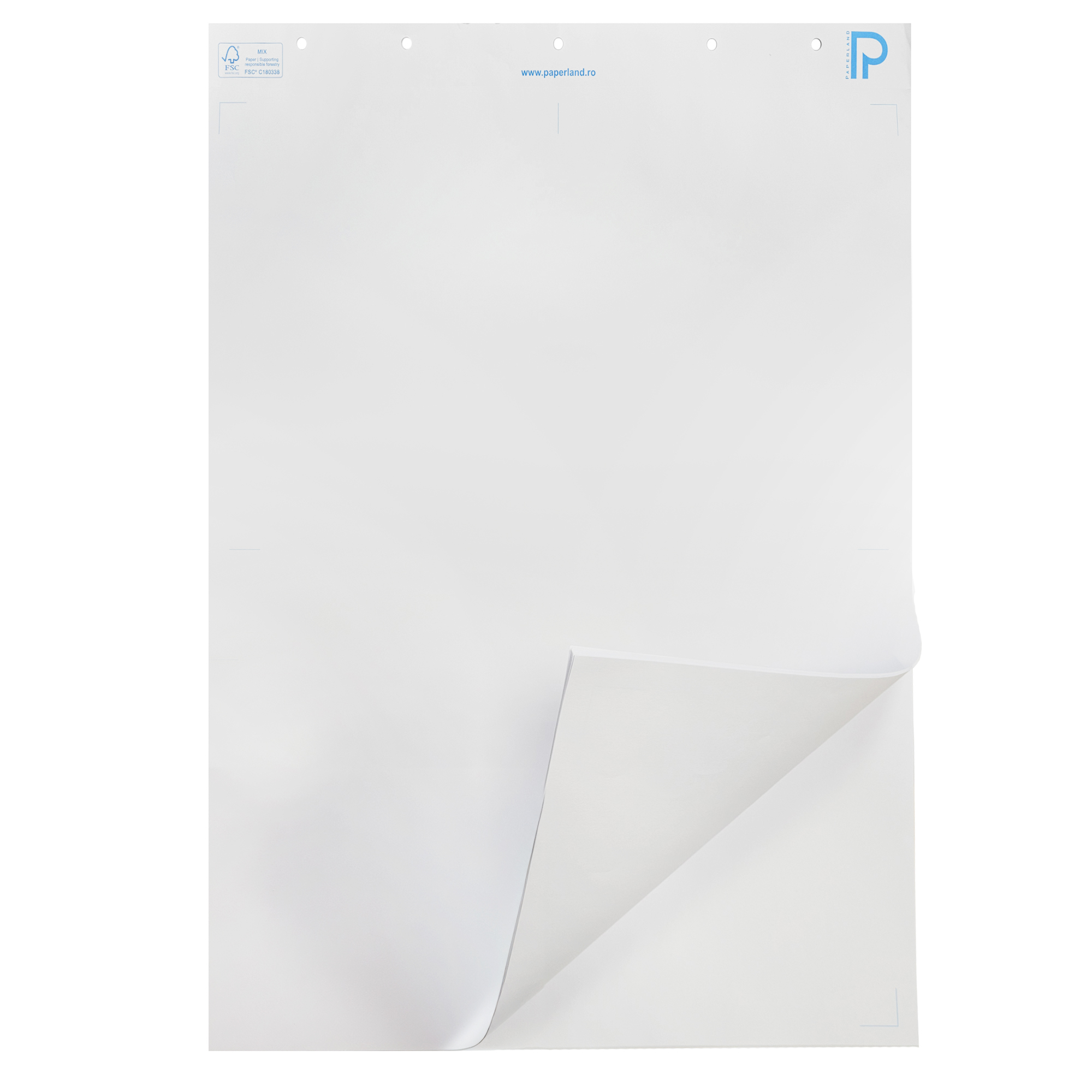 Rezerva hartie flipchart, 68x98 cm, 20 coli/top, PAPERLAND| Office Direct