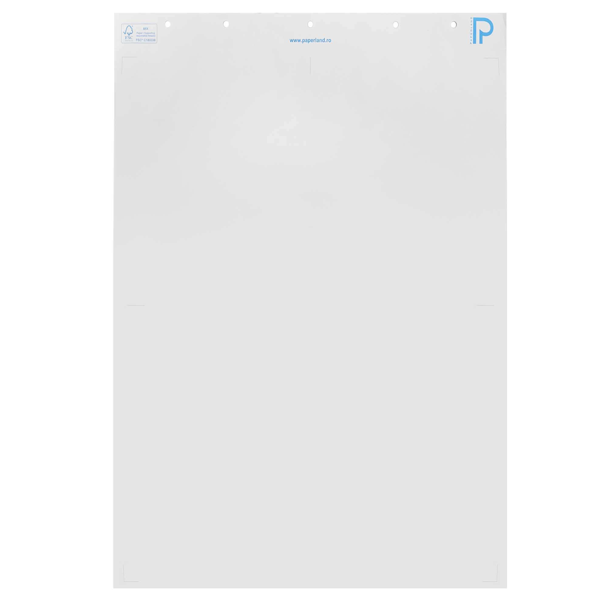 Rezerva hartie flipchart, 68x98 cm, 50 coli/top, PAPERLAND| Office Direct