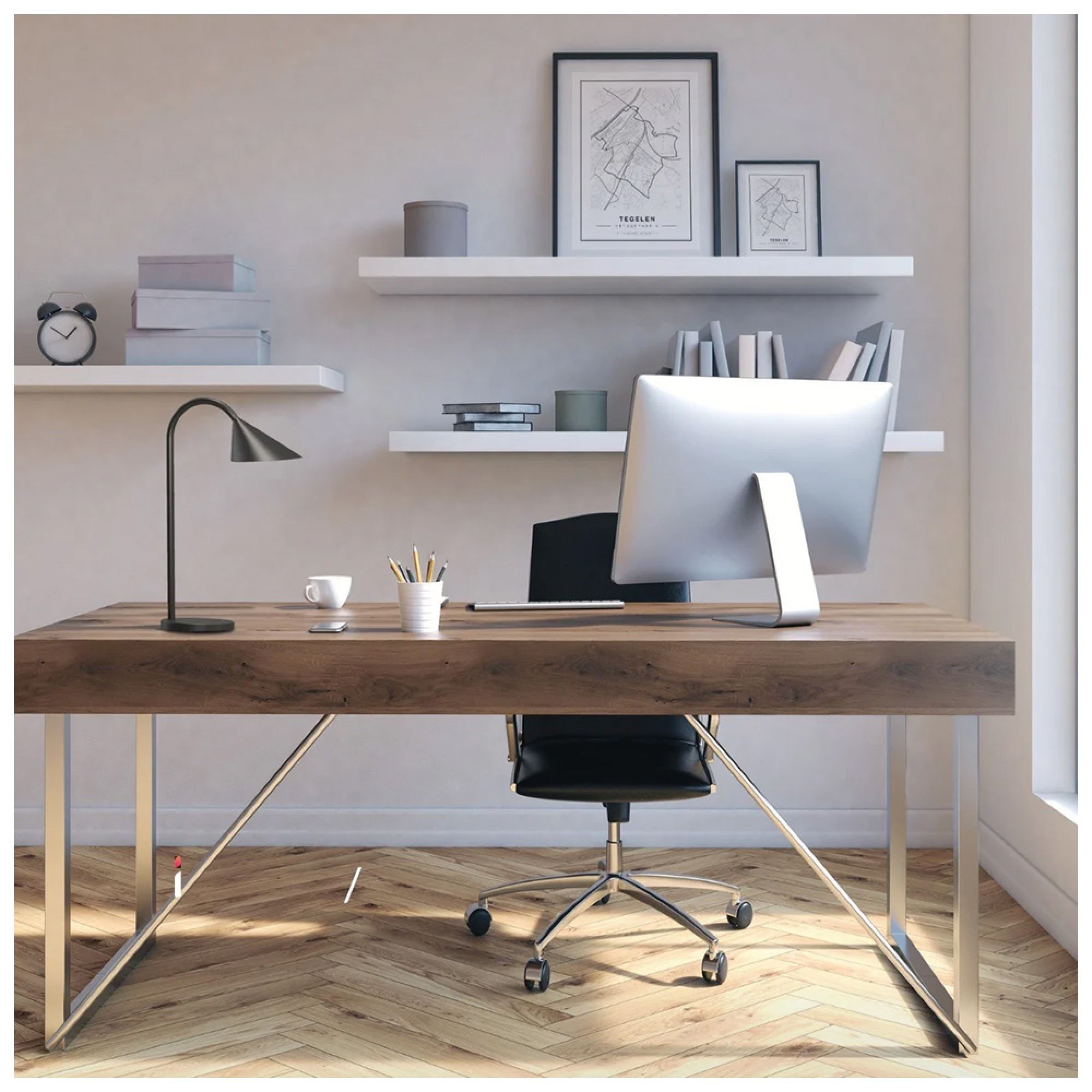 Lampa de birou cu LED, UNILUX Sol, cap rotativ 360 grade | Office Direct