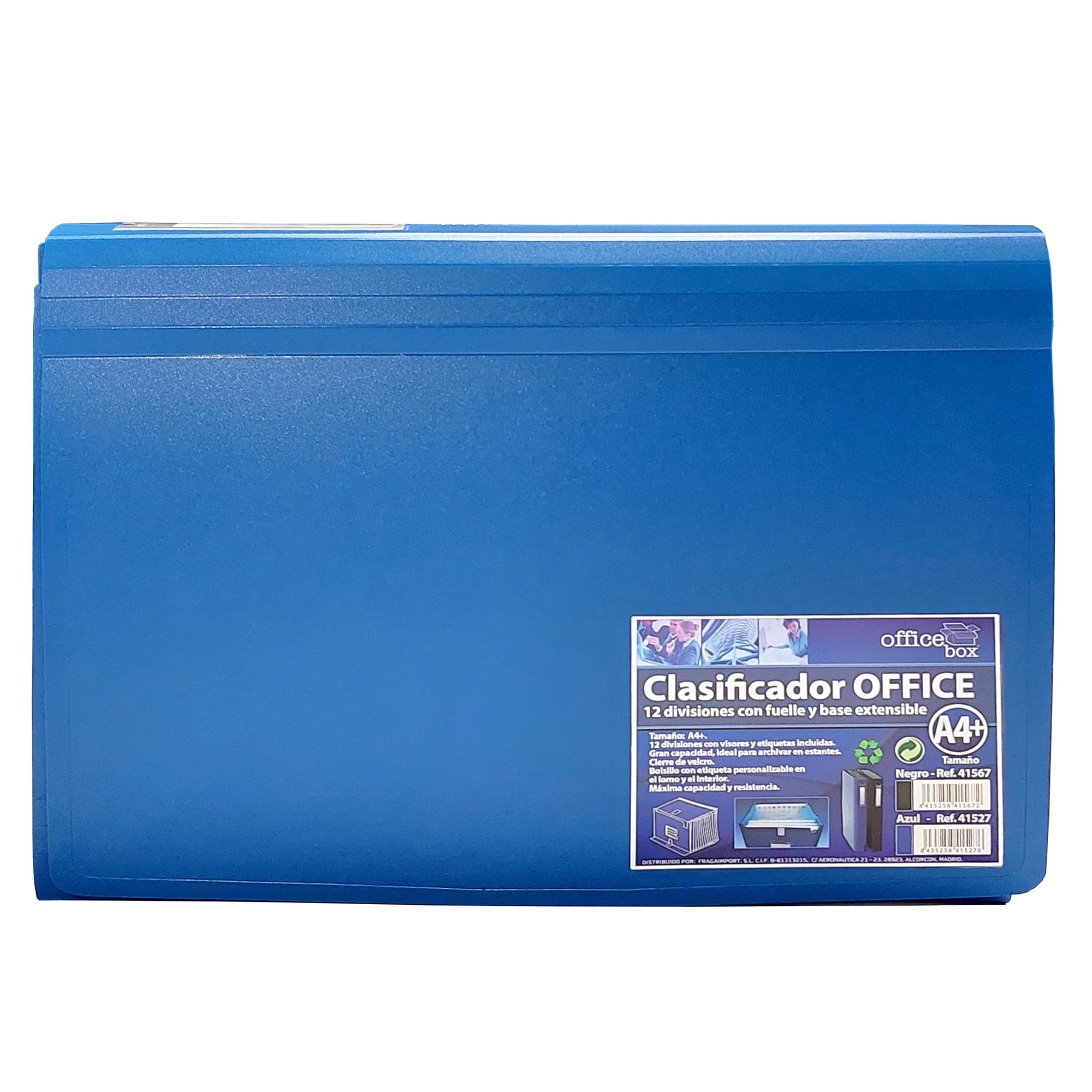 Mapa din plastic cu burduf 13 compartimente cu clapeta OFFICE BOX