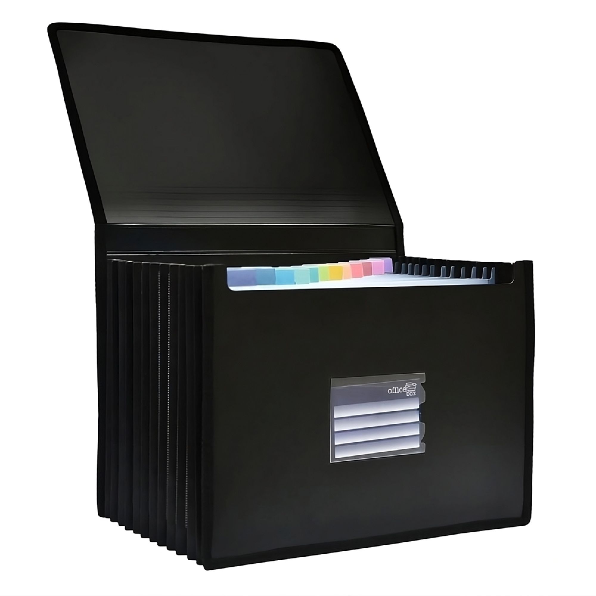 Mapa din plastic cu burduf 13 compartimente cu elastic OFFICE BOX