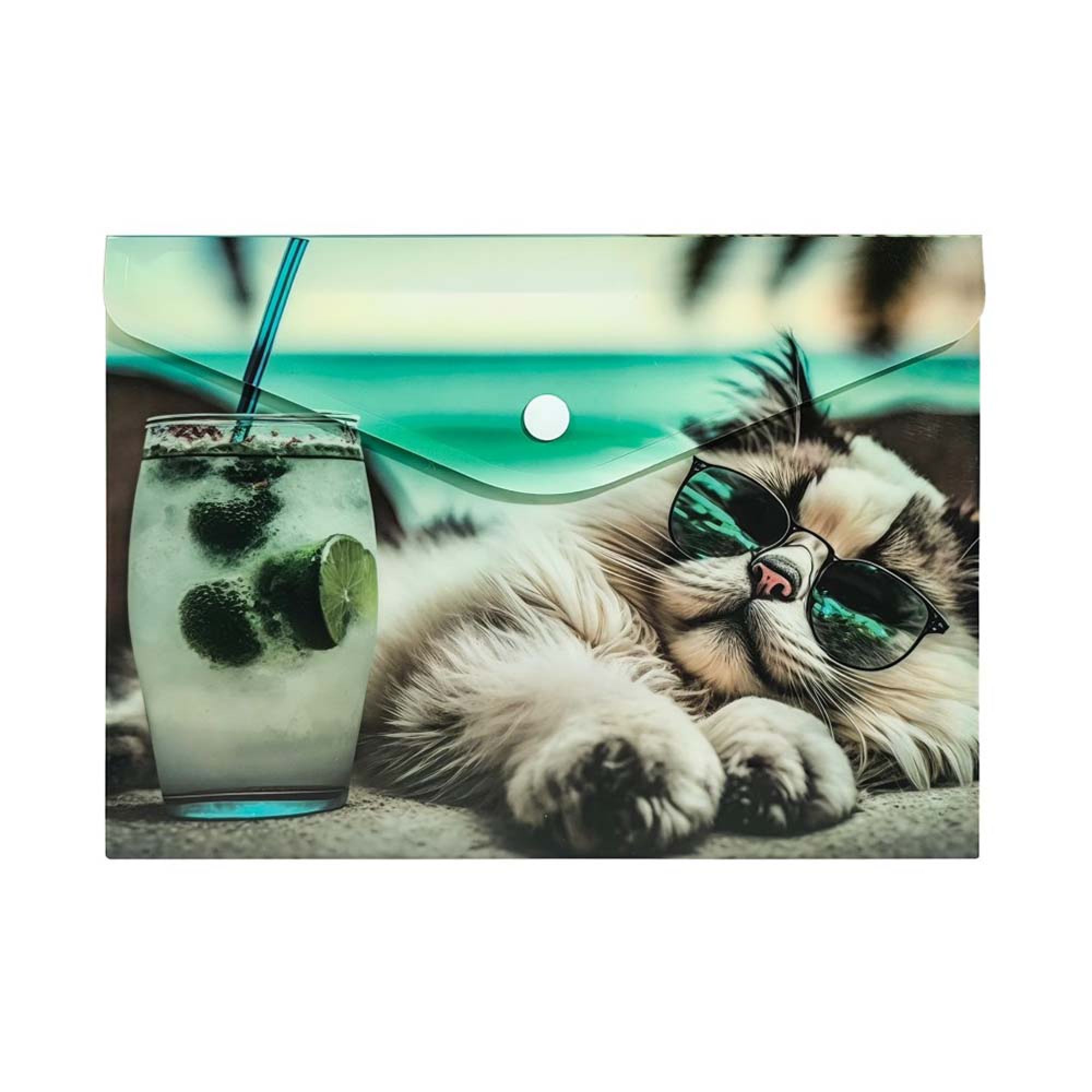 Mapa plastic A5, cu capsa si clapeta in V, Panta Plast | Office Direct