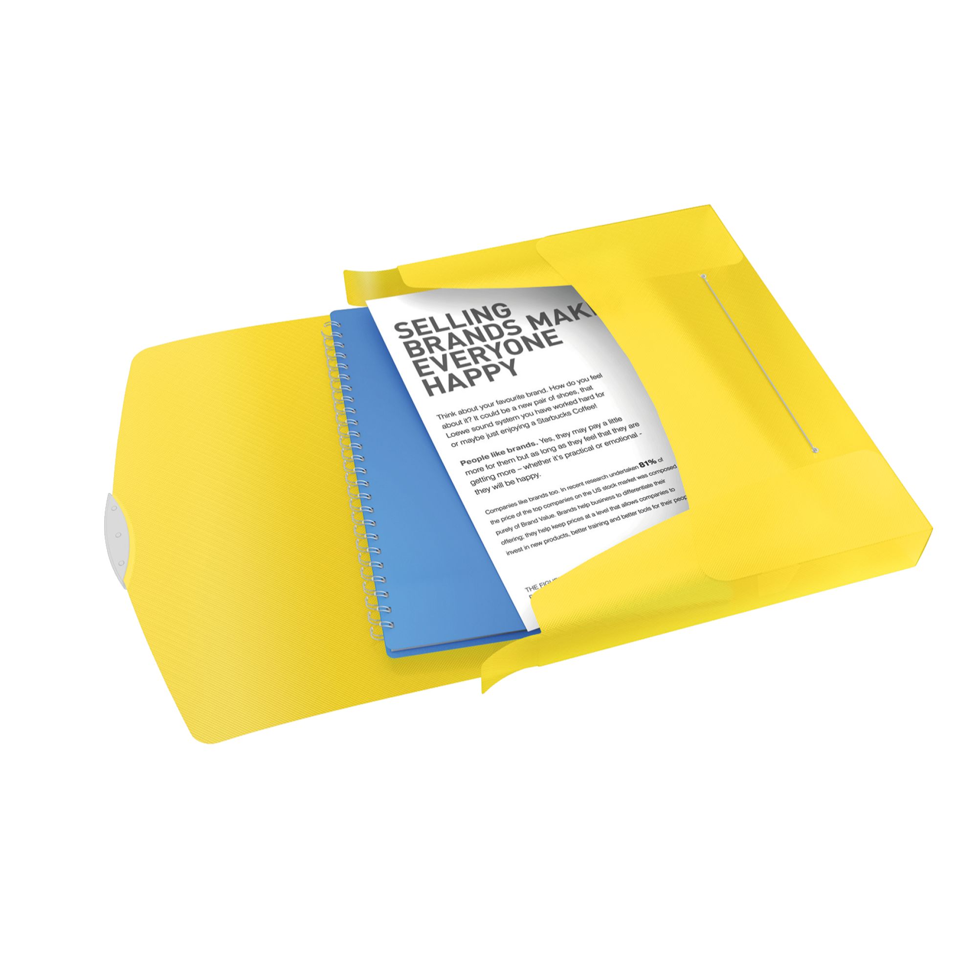 Mapa documente plastic cu elastic, ESSELTE VIVIDA Jumbo - Office Direct