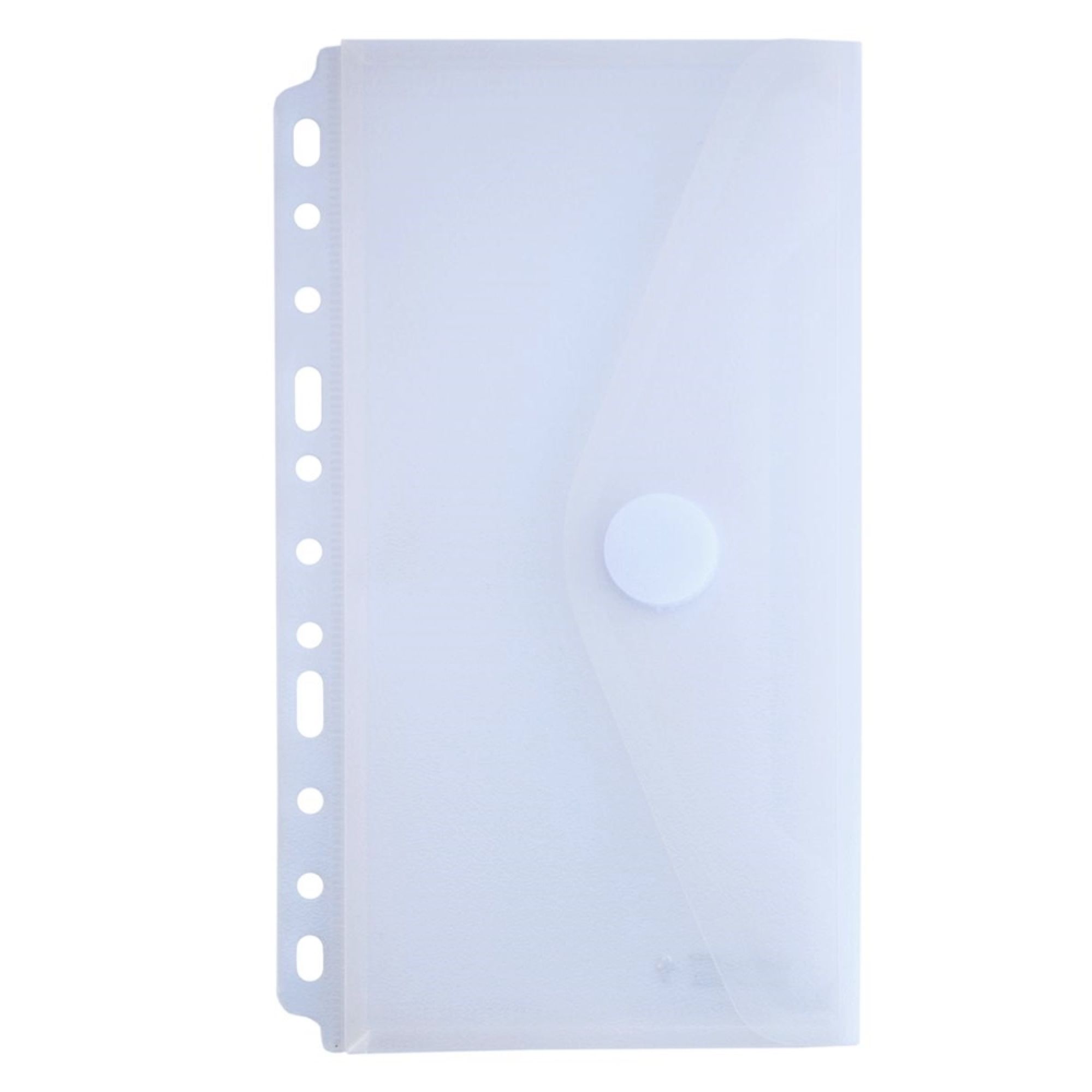 Mapa plastic transparent DL cu burduf si perforatii, OFFICE BOX