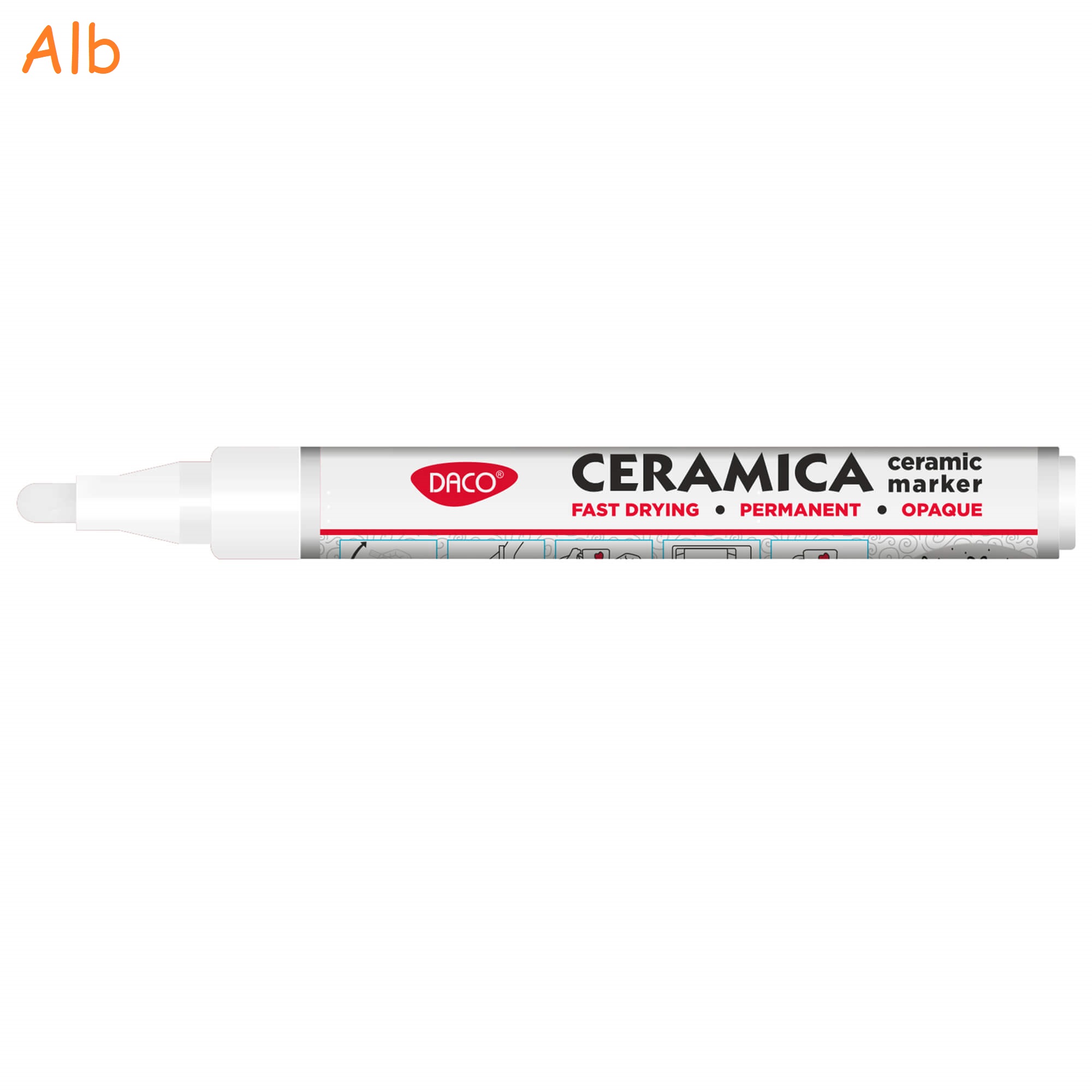 Marker ceramica DACO Ceramica, 5 buc/set - Office Direct