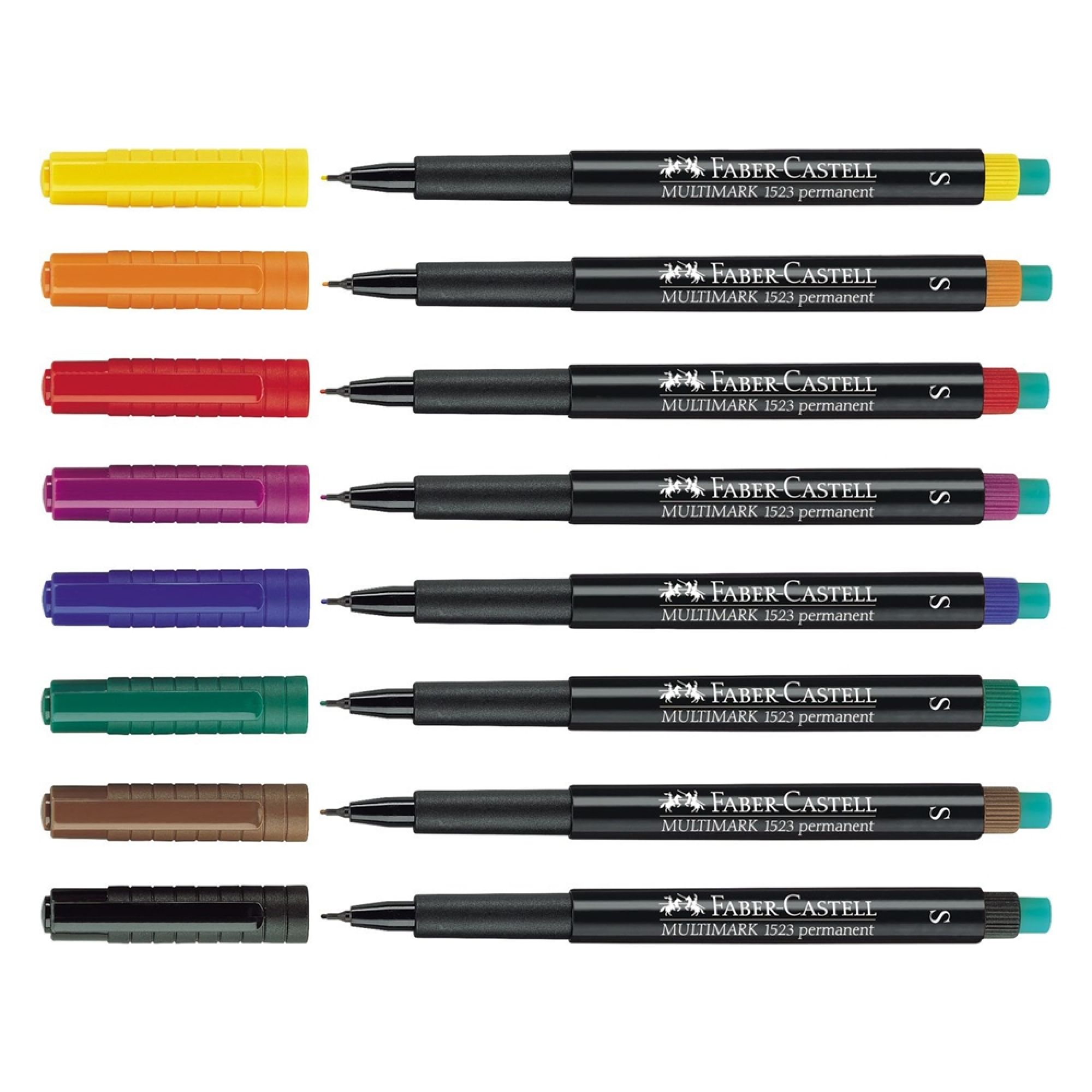 Markere permanente Multimark FABER-CASTELL, 8 buc/set