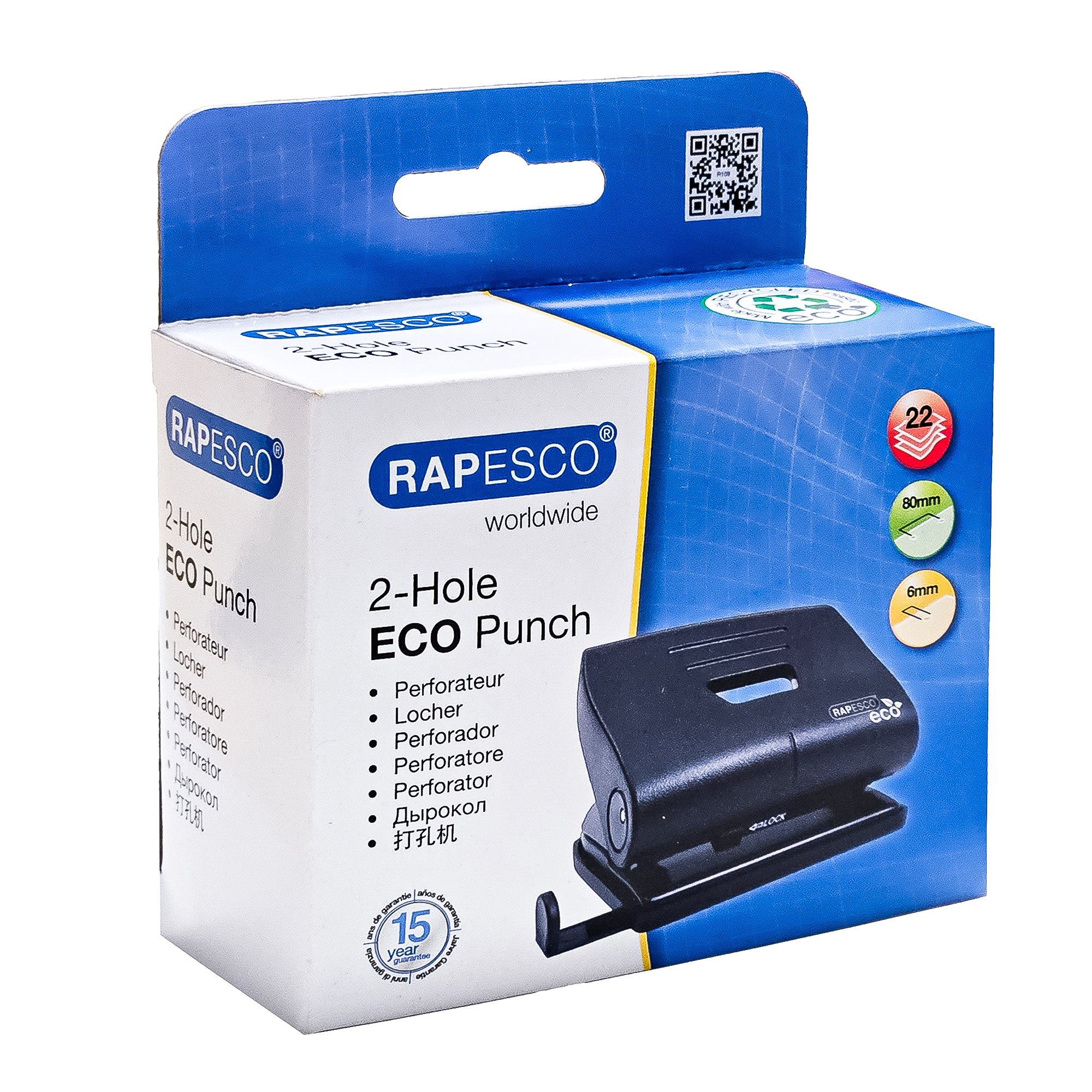 Perforator 22 coli RAPESCO Eco Punch - Office Direct