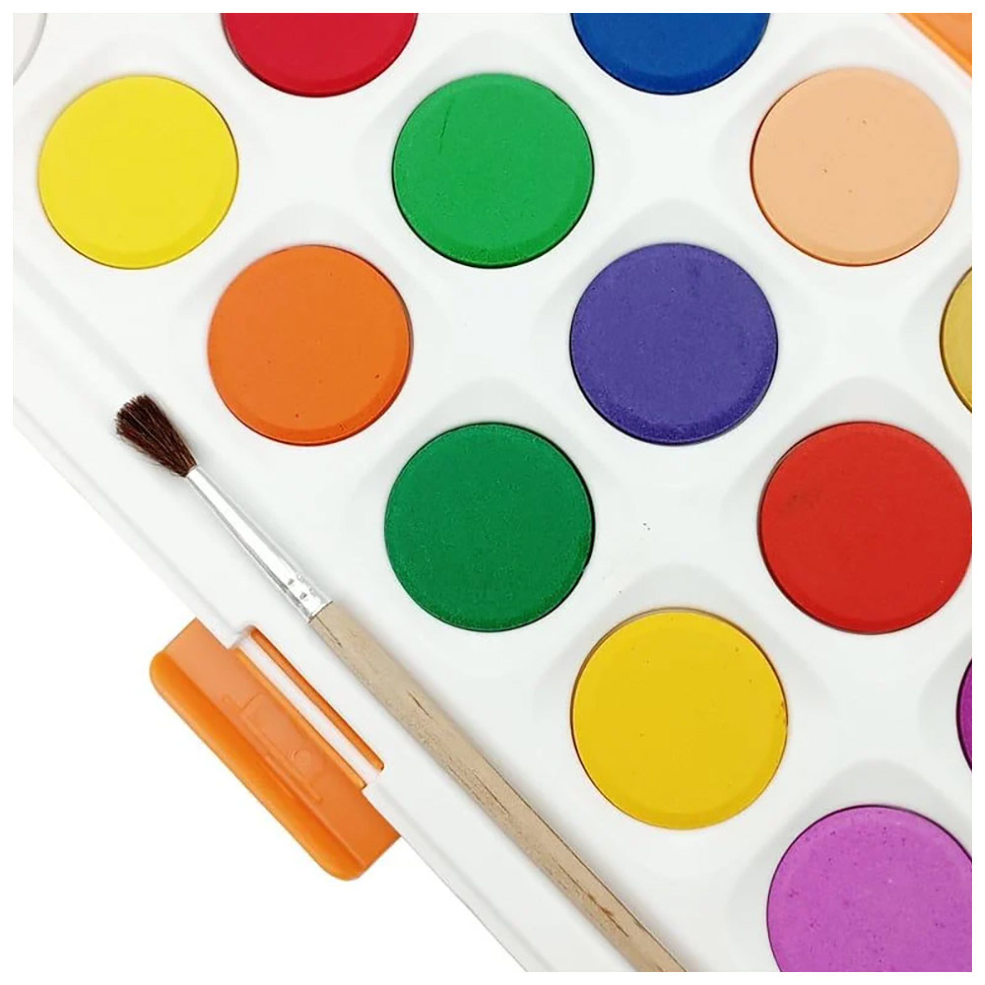 Acuarele 21 culori/set + pensula, DELI Color Emotion | Office Direct
