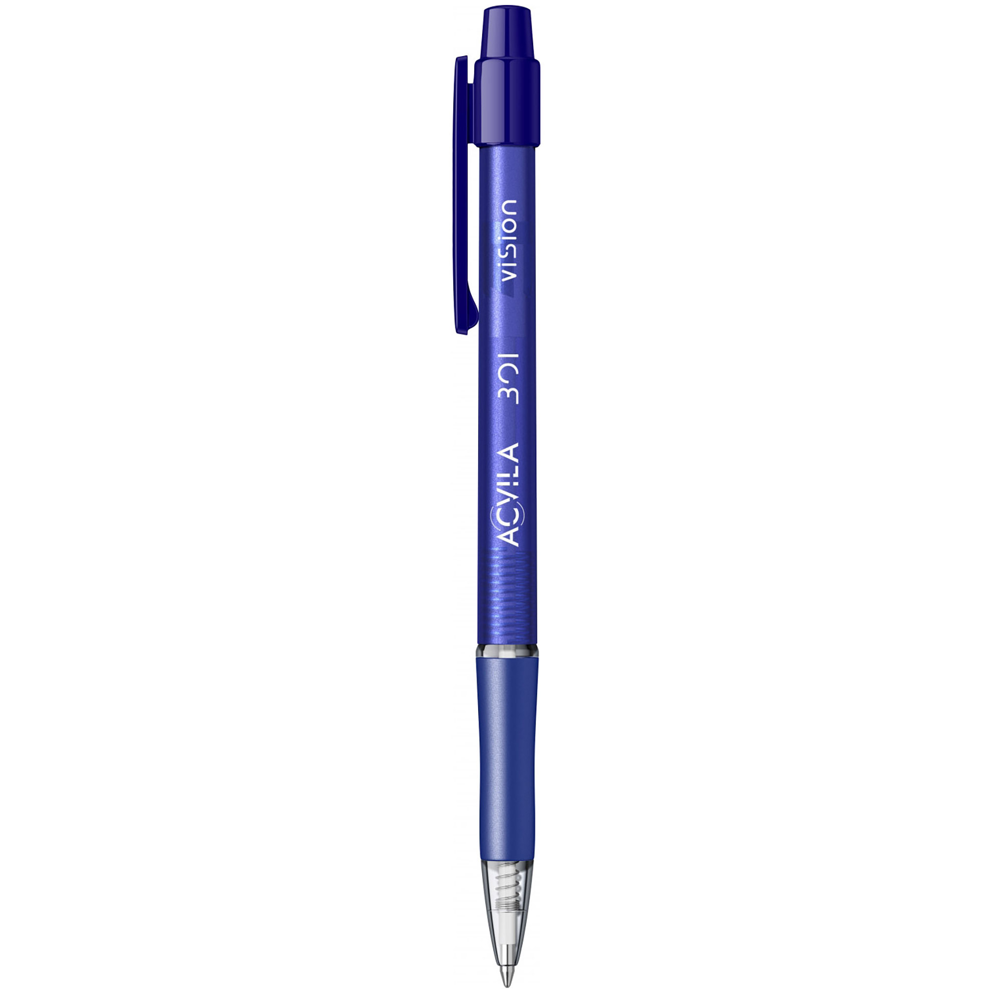 Pixuri albastre cu mecanism ACVILA Vision 301, 50 buc/cutie | Office Direct