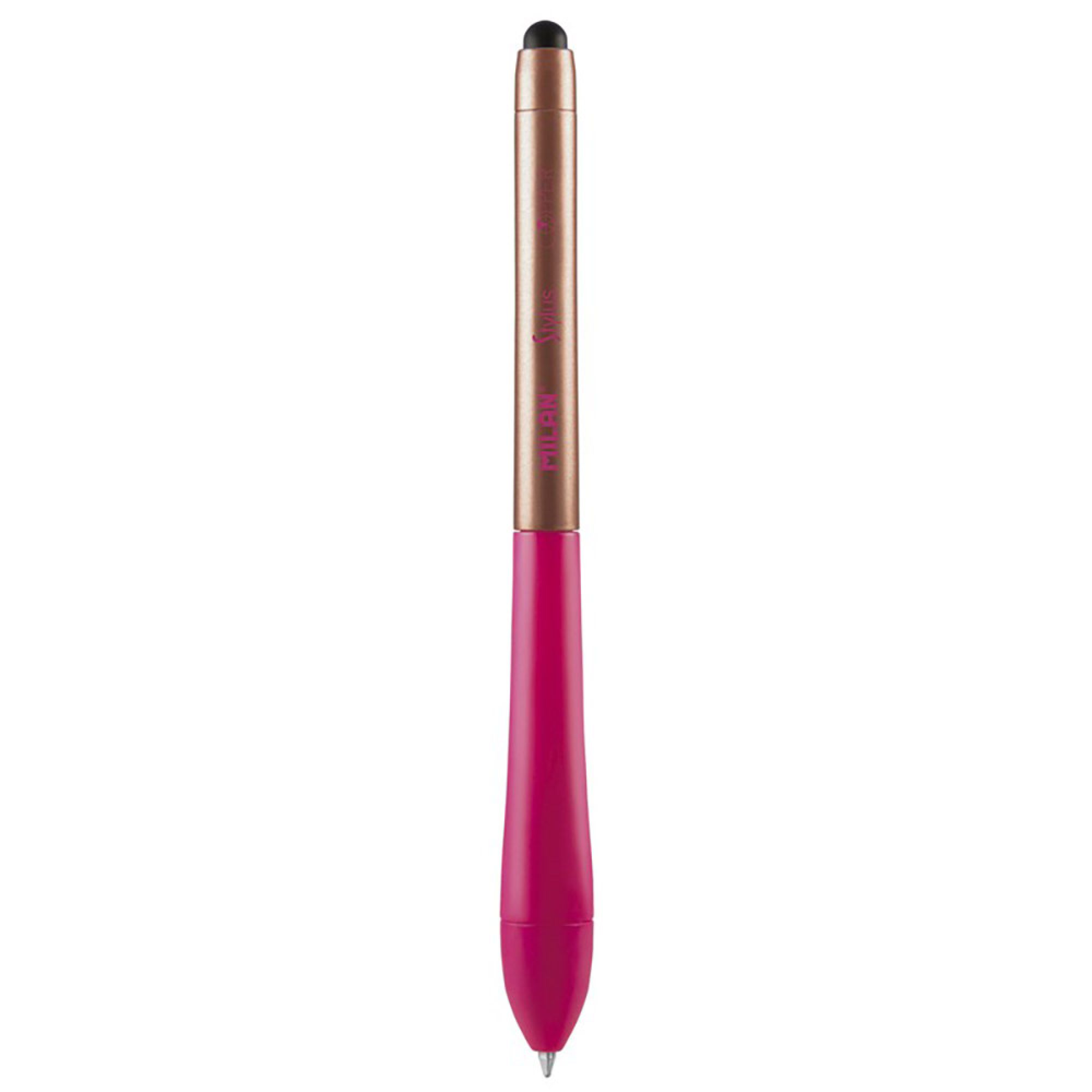 Pix cu mecanism MILAN Stylus Copper, 1 mm, scriere albastra | Office Direct