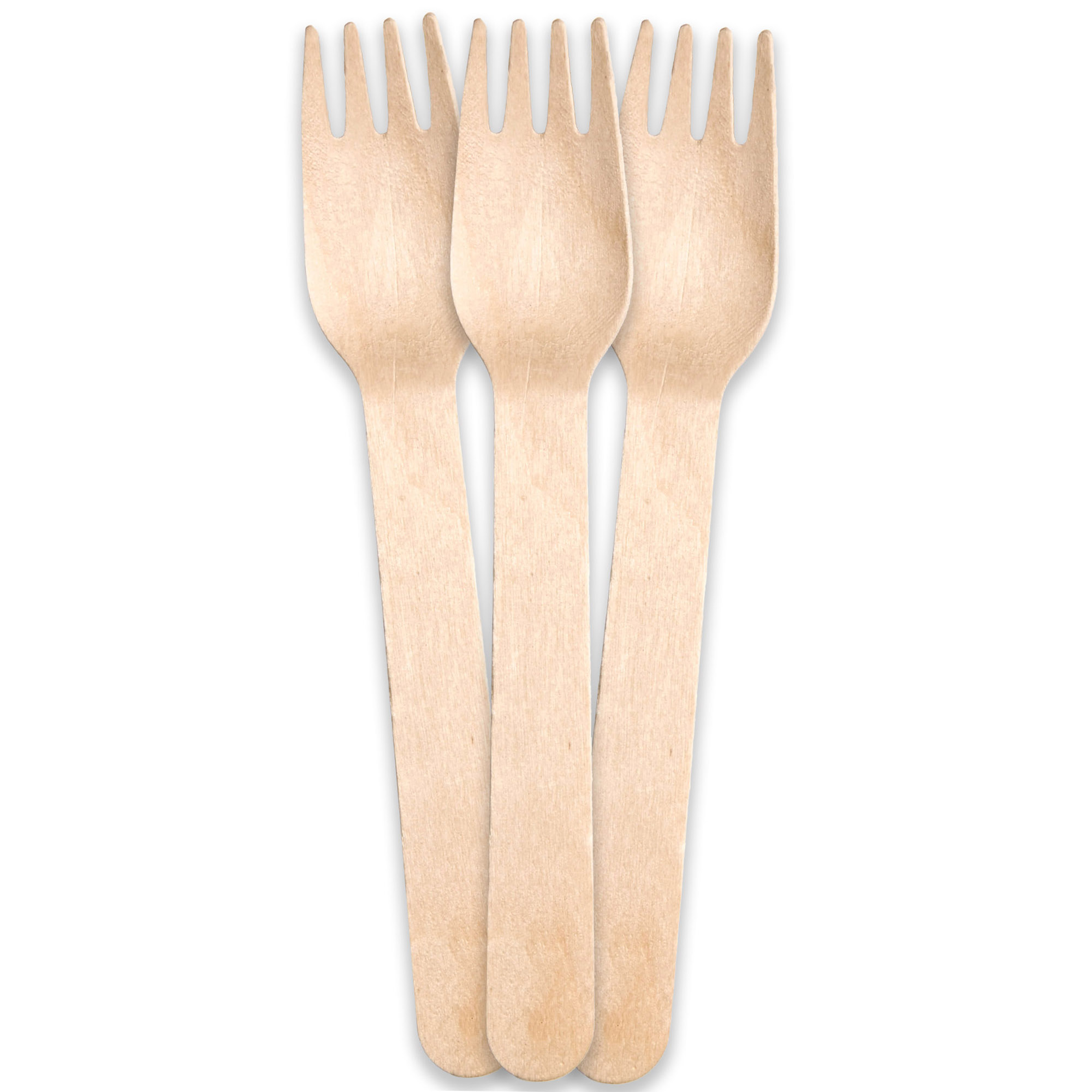 Furculite lemn 16 cm, 100 buc/set| Office Direct