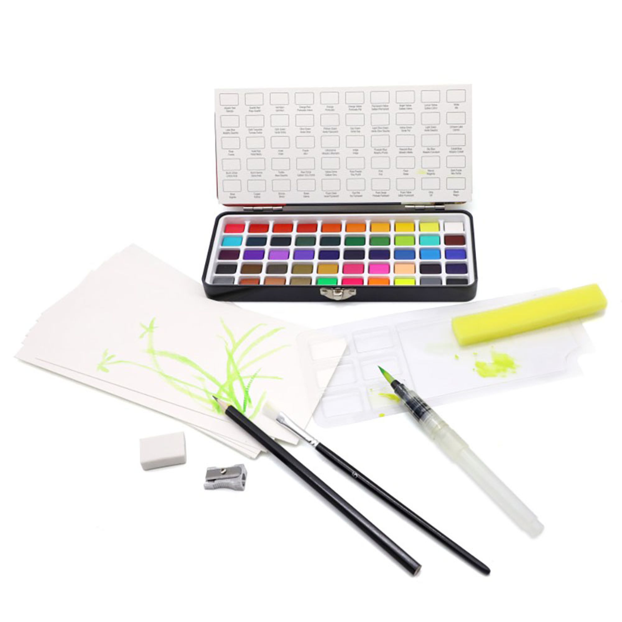 Acuarele pictura DACO, 50 culori/set – Office Direct