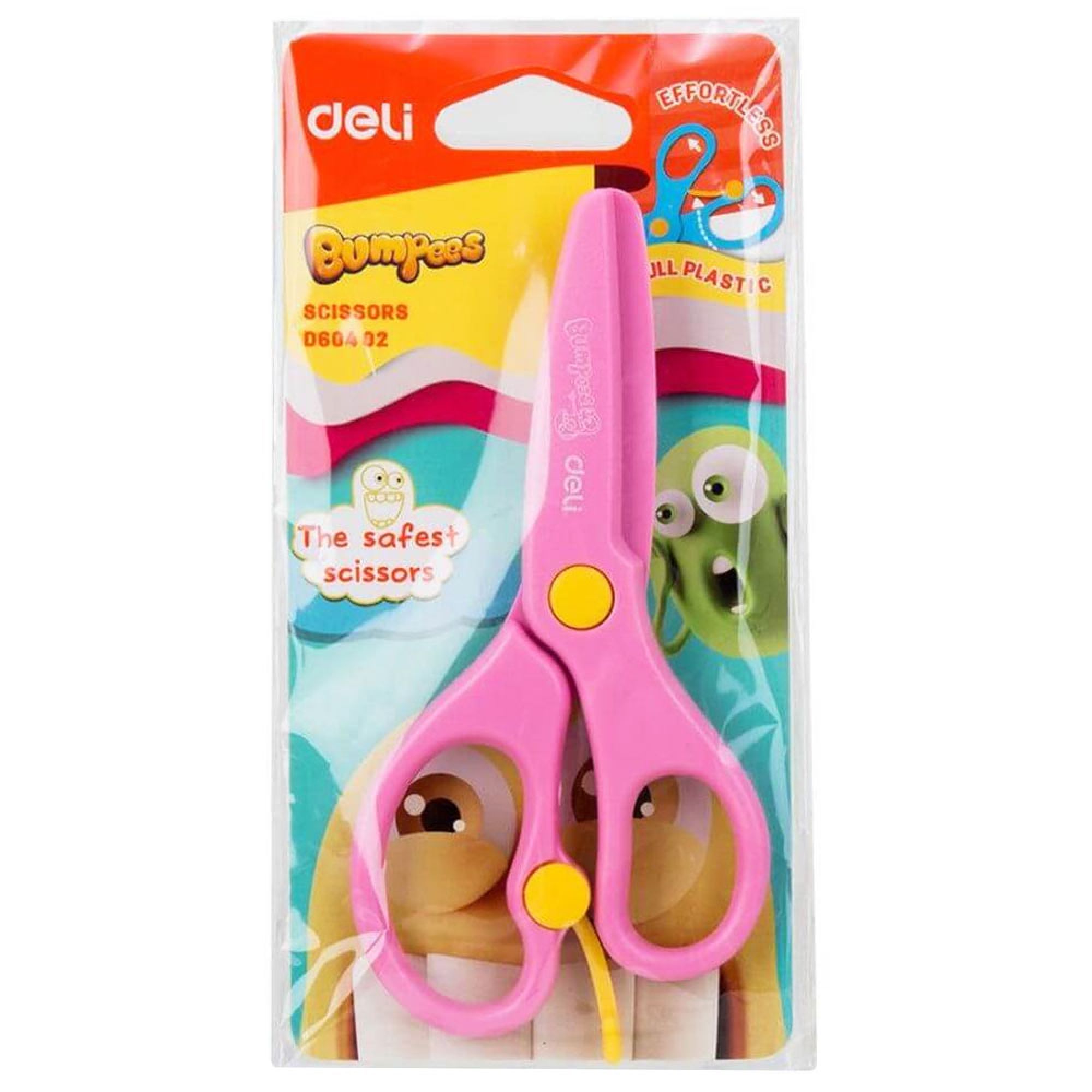 Foarfeca pentru copii, din plastic, 13 cm DELI | Office Direct