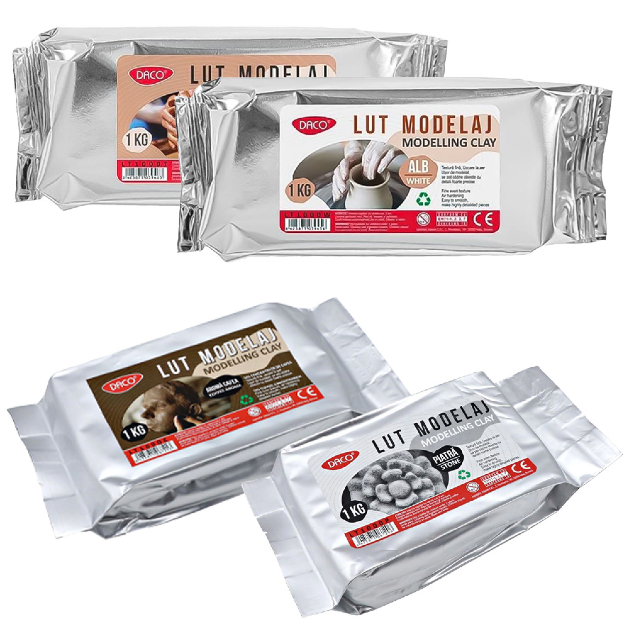 Lut pentru modelaj DACO Modelling Clay, 1 kg | Office Direct