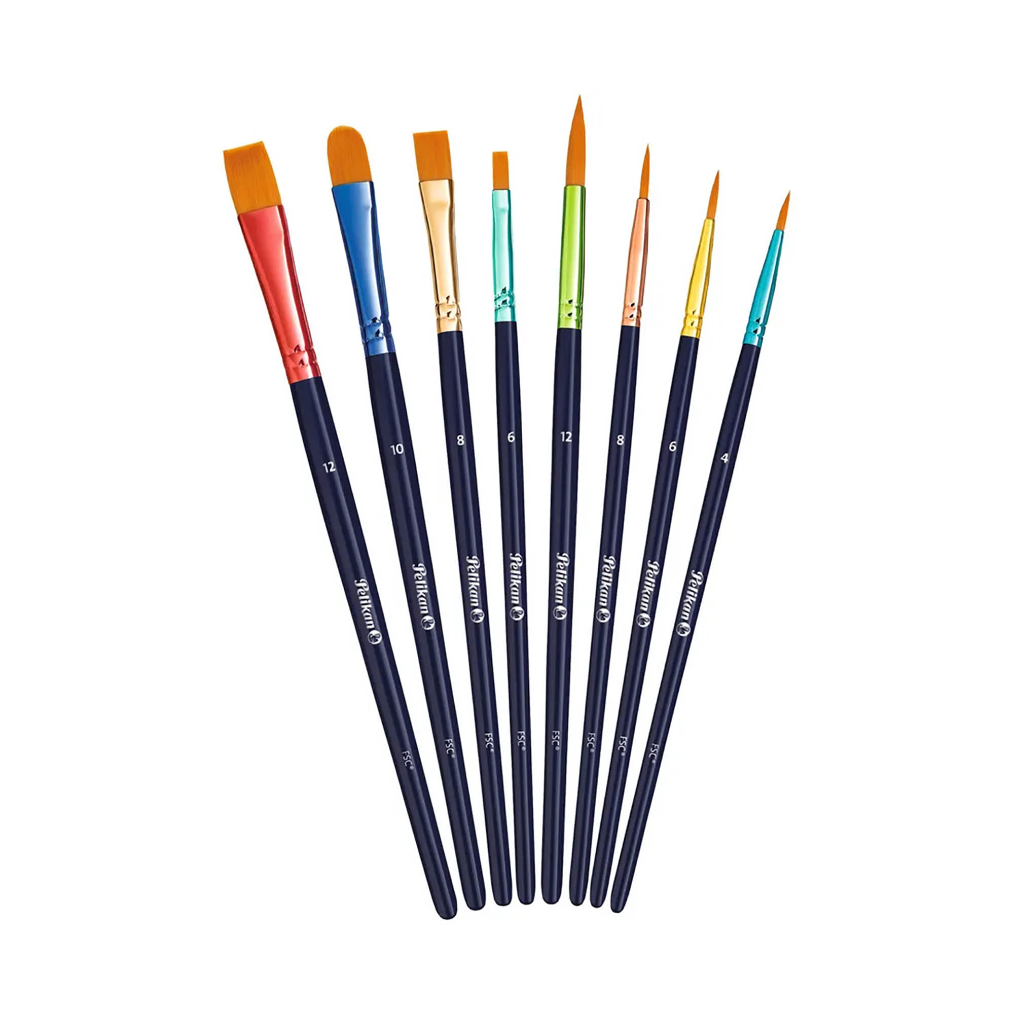 Pensule par porc PELIKAN, 8 buc/set