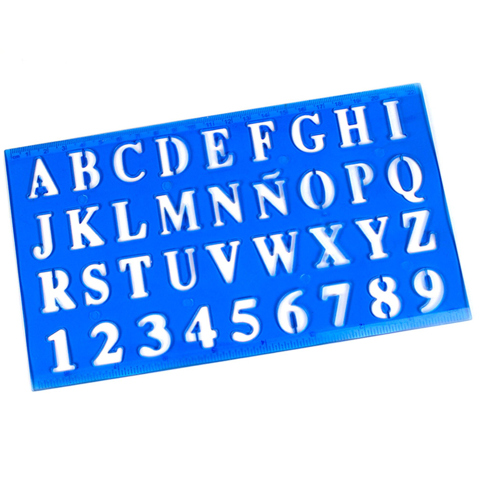 Sablon litere mari si cifre, 22 cm | Office Direct