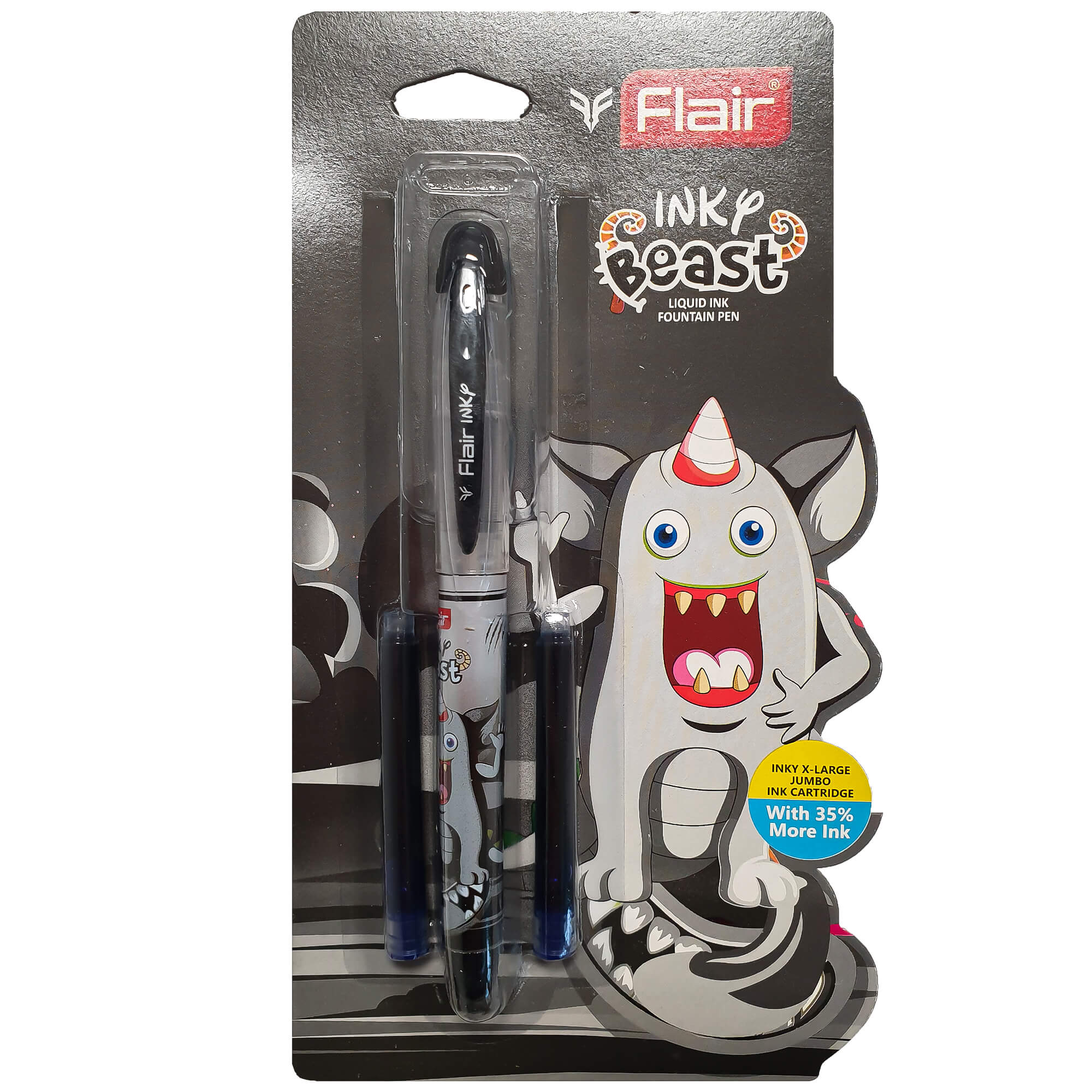 Stilou scolar FLAIR Inky Beast | Office Direct