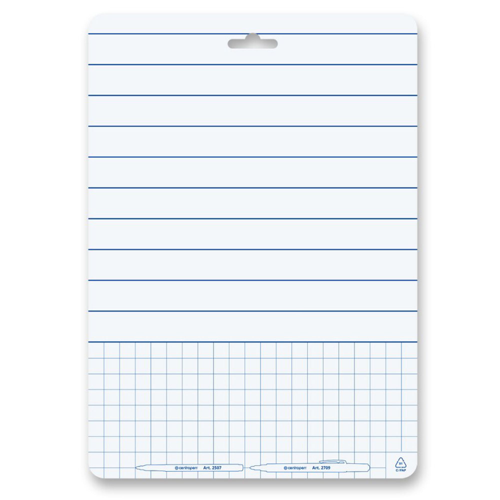 Tabla alba cu 2 fete, pentru copii, 21x30 cm, CENTROPEN | Office Direct