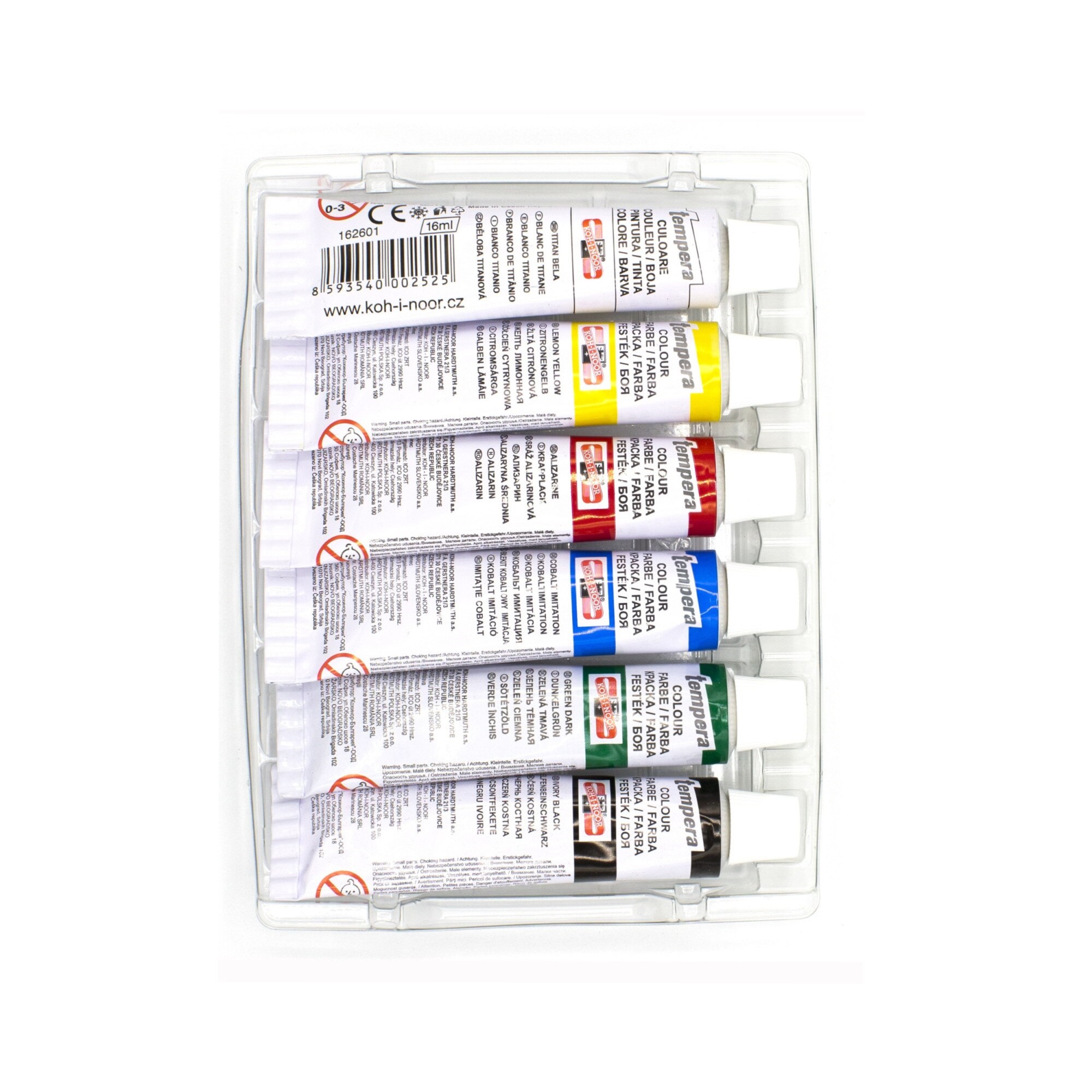 Tempera pictura KOH-I-NOOR, 6 tuburi/set – Office Direct