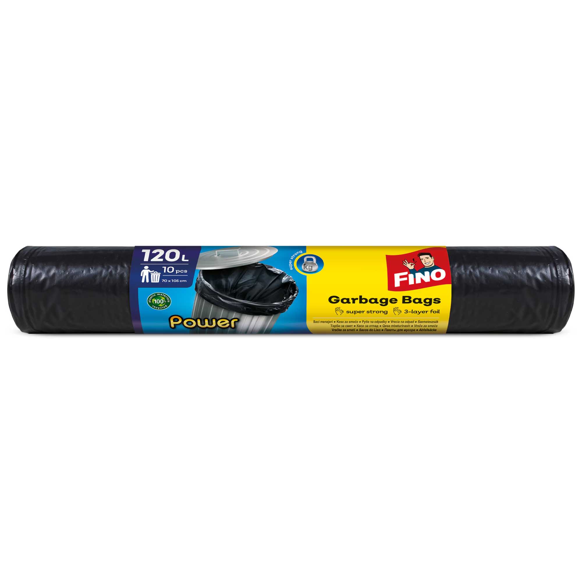 Saci menajeri ultrarezistenti FINO Power, 120 L, 10 buc/rola | Office ...