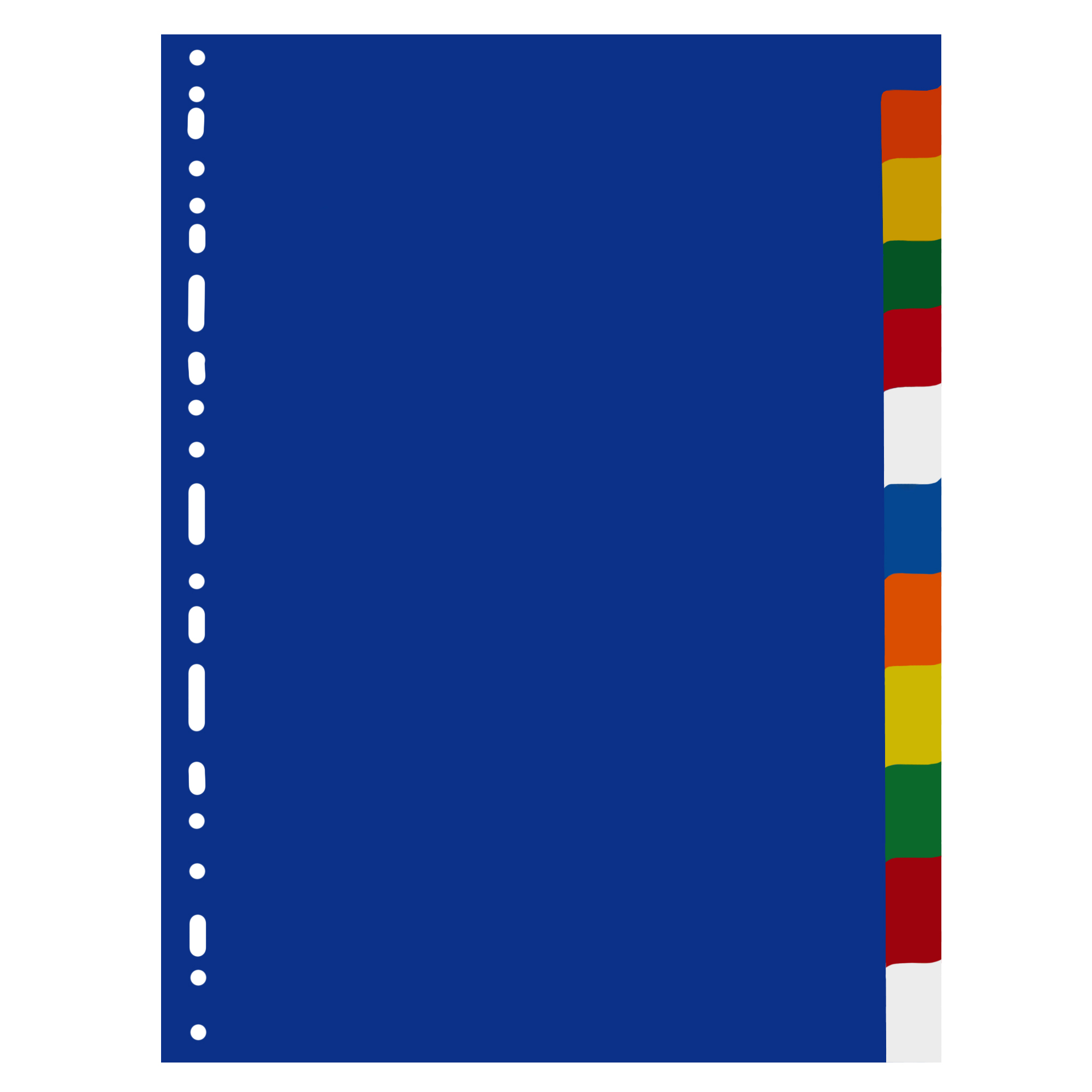 Separatoare plastic color, 20 culori/set, OPTIMA - Office Direct