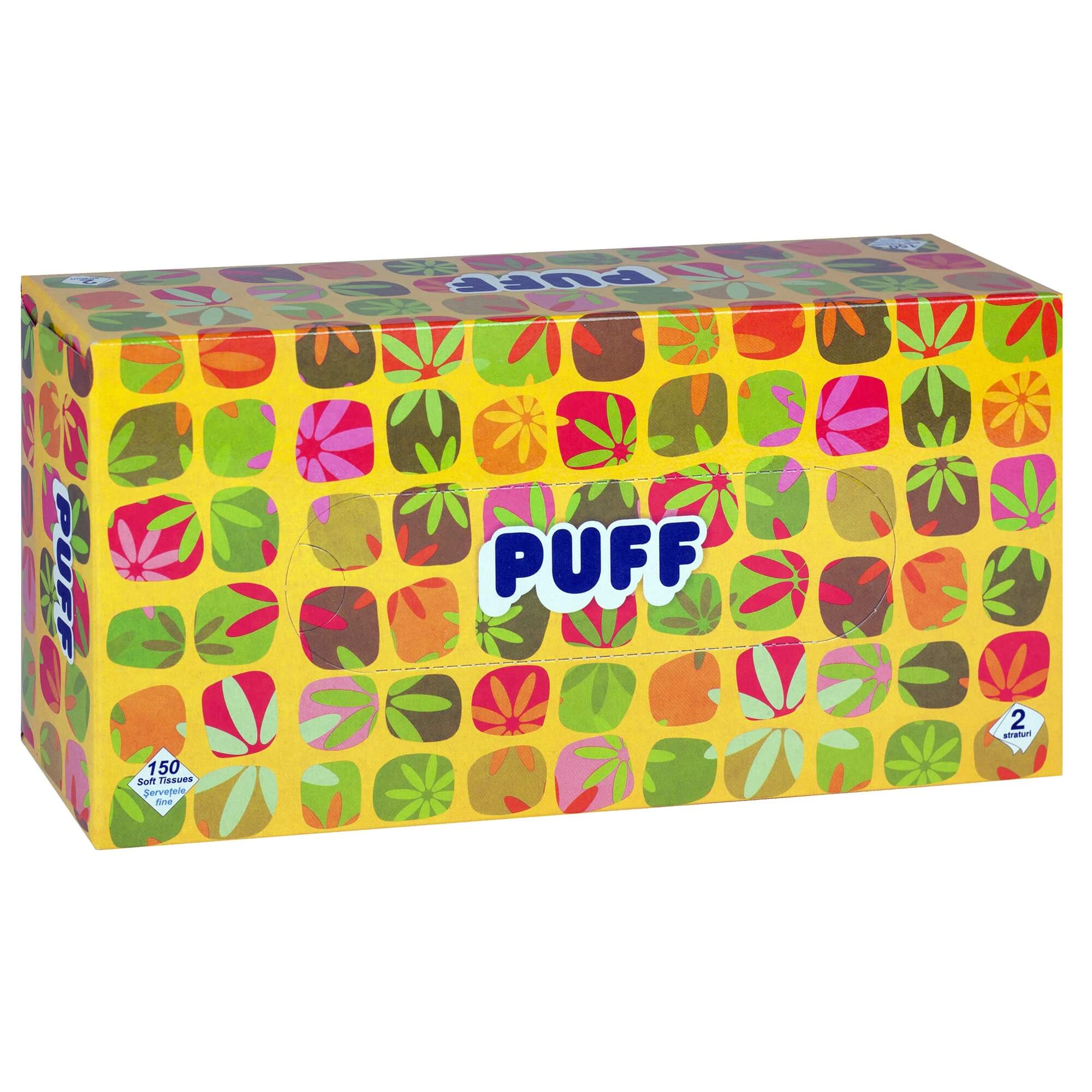 Servetele cosmetice PUFF, 2 straturi, 150 buc/cutie | Office Direct