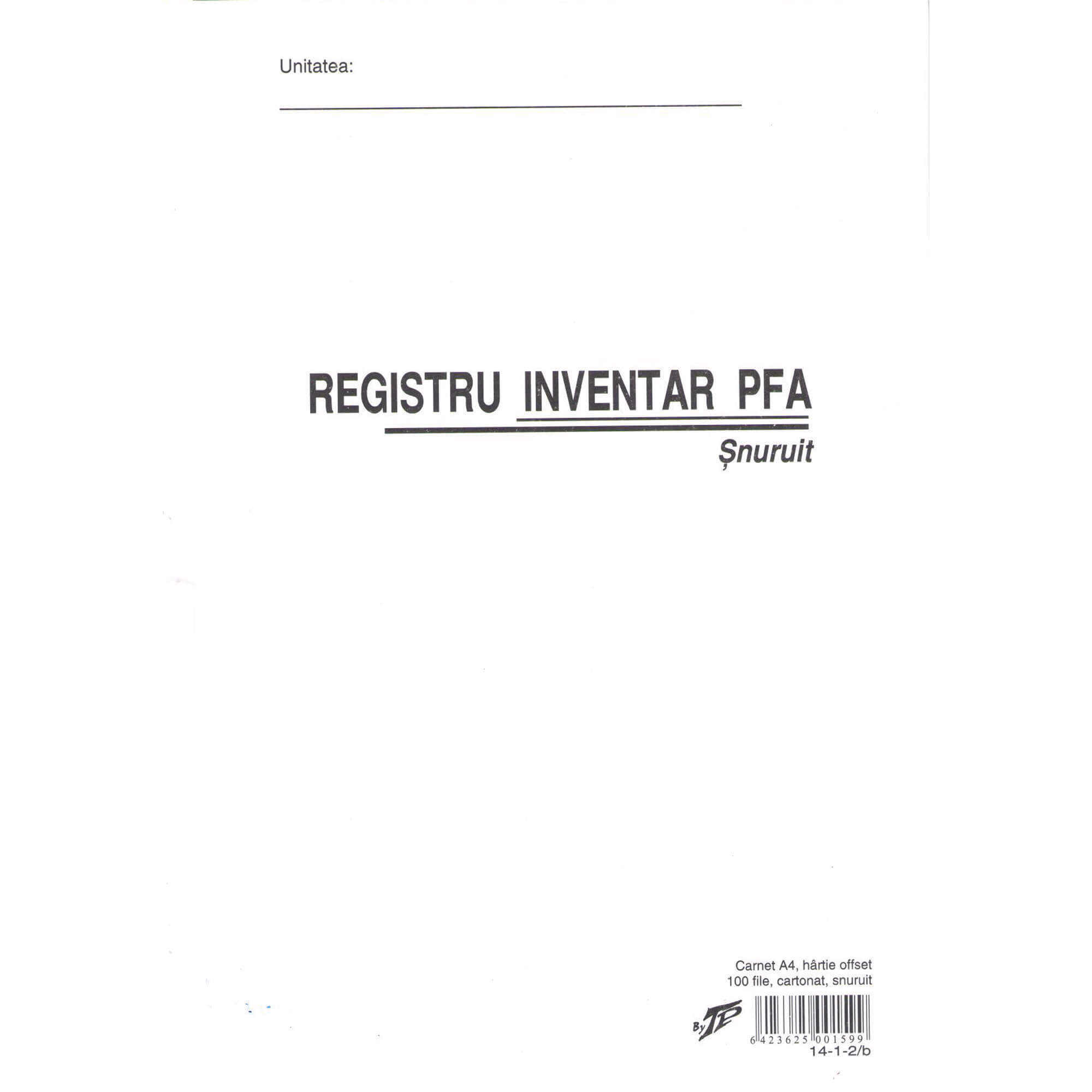 Registru inventar PFA, A4, snuruit | Office Direct