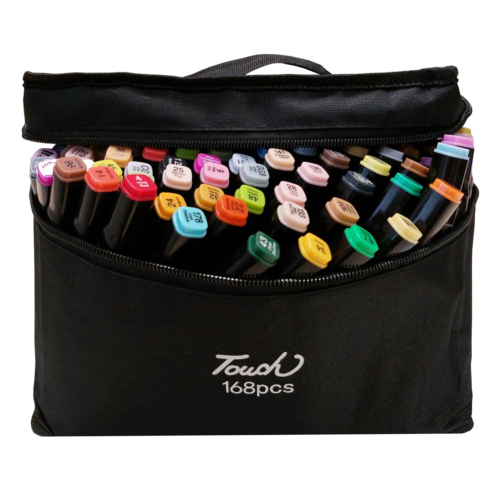 Carioci cu 2 capete Touch, 168 buc/set