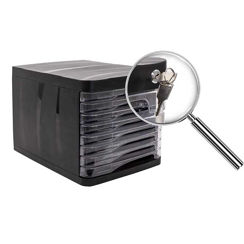 Dulap 8 sertare si inchidere cheie ARK 5558 - Office Direct